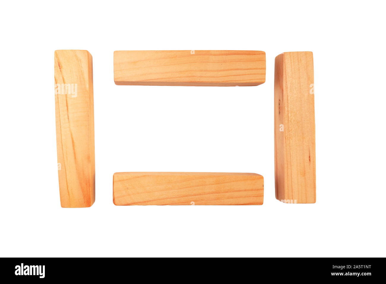 Simple wooden frame with support Cut Out Stock Images & Pictures - Alamy