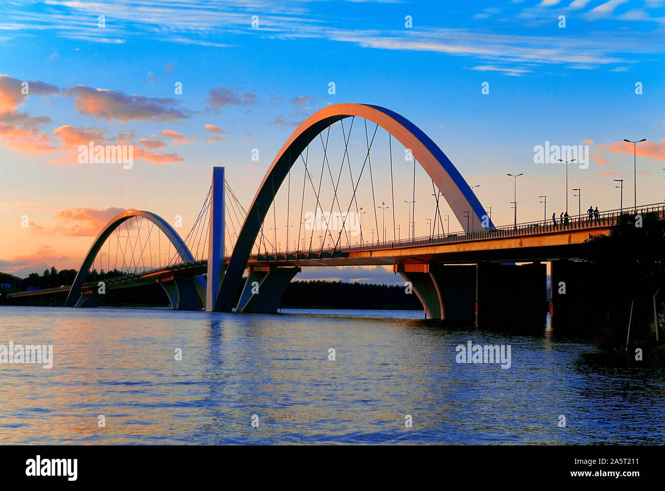 Juscelino Kubitschek bridge, Brasilia, DF, Brazil Stock Photo - Alamy