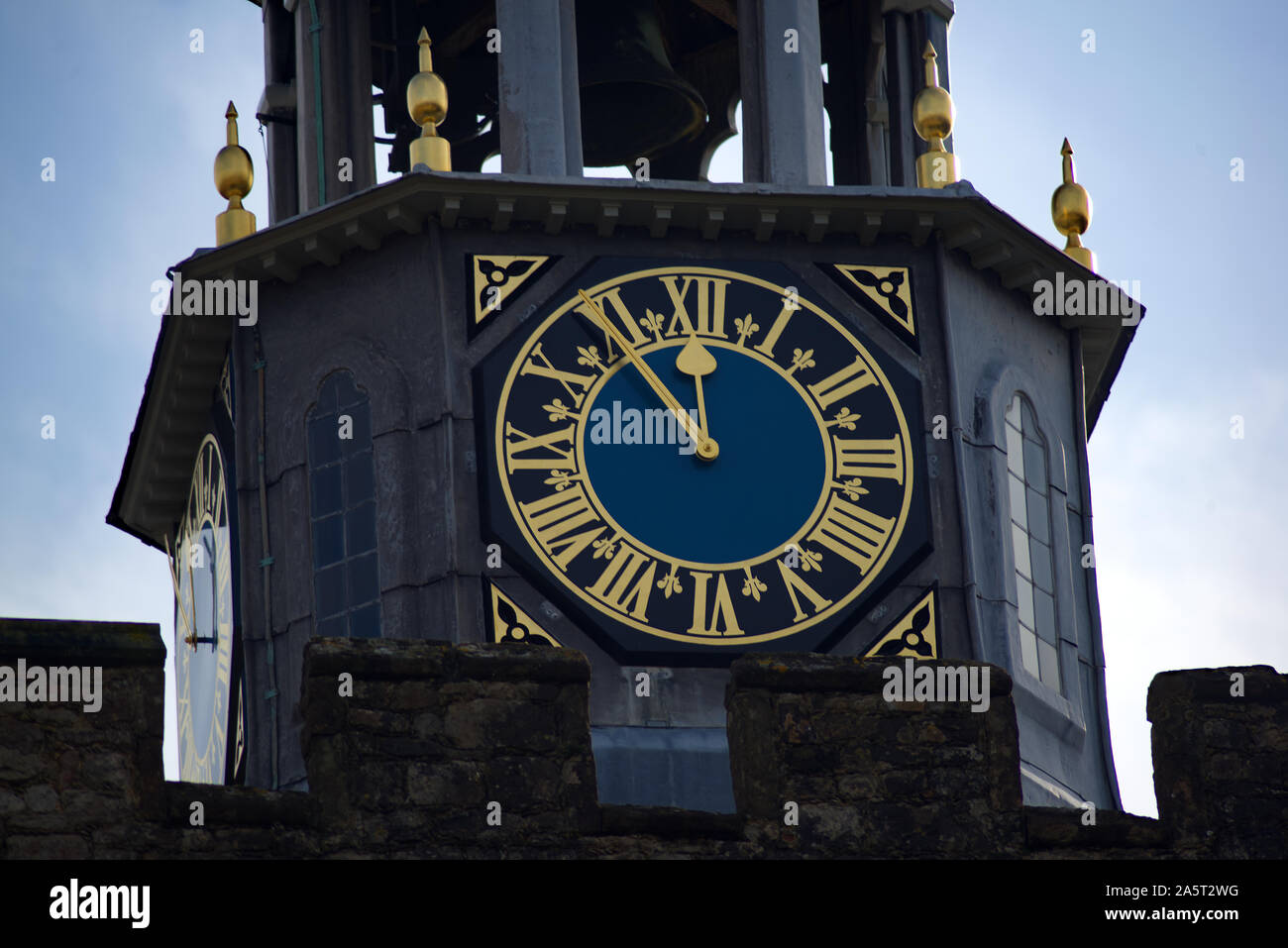 Knole park clock tower England Stock Photo - Alamy