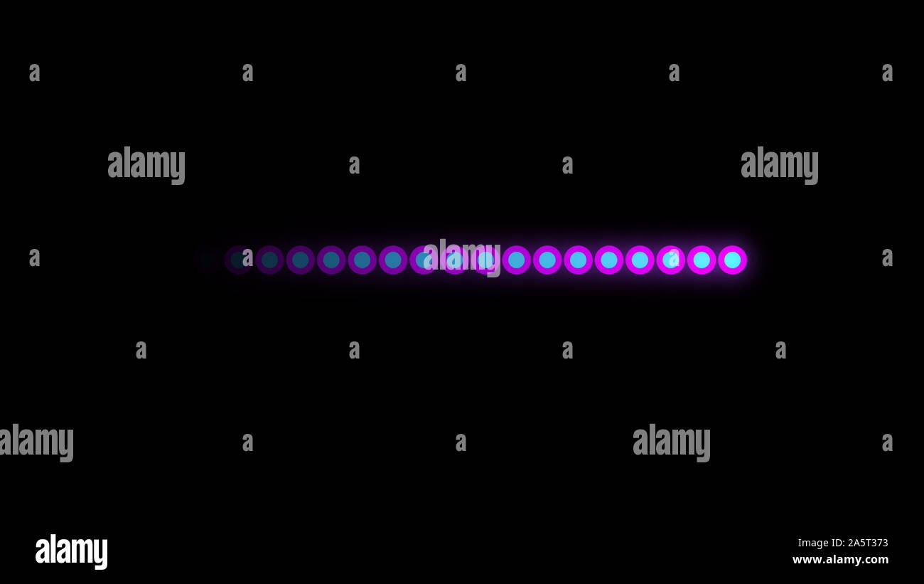 Loading bar icon with dots, symbol in outline flat style, 3d render ...