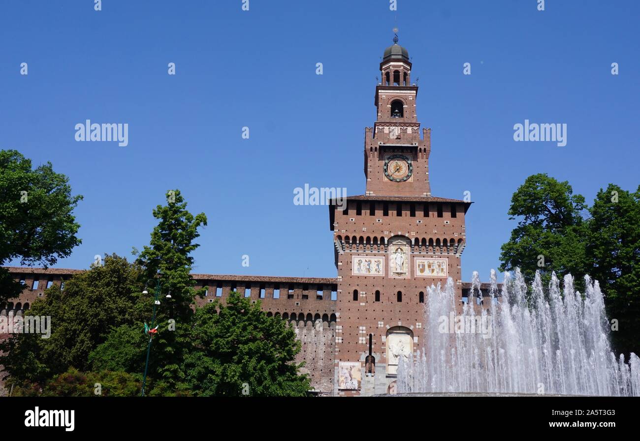 Castello Sforzesco, Milan, Italy Stock Photo - Alamy