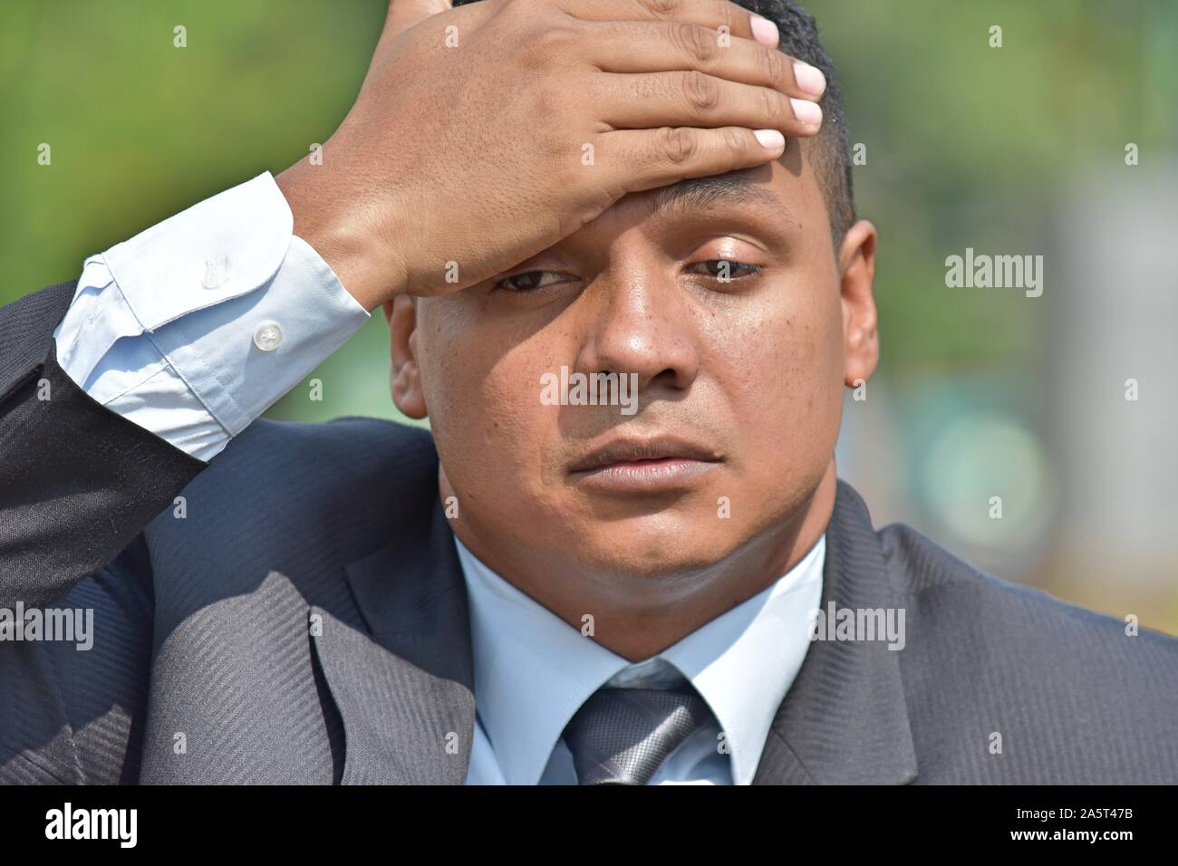 Business Executive With Fever Stock Photo - Alamy