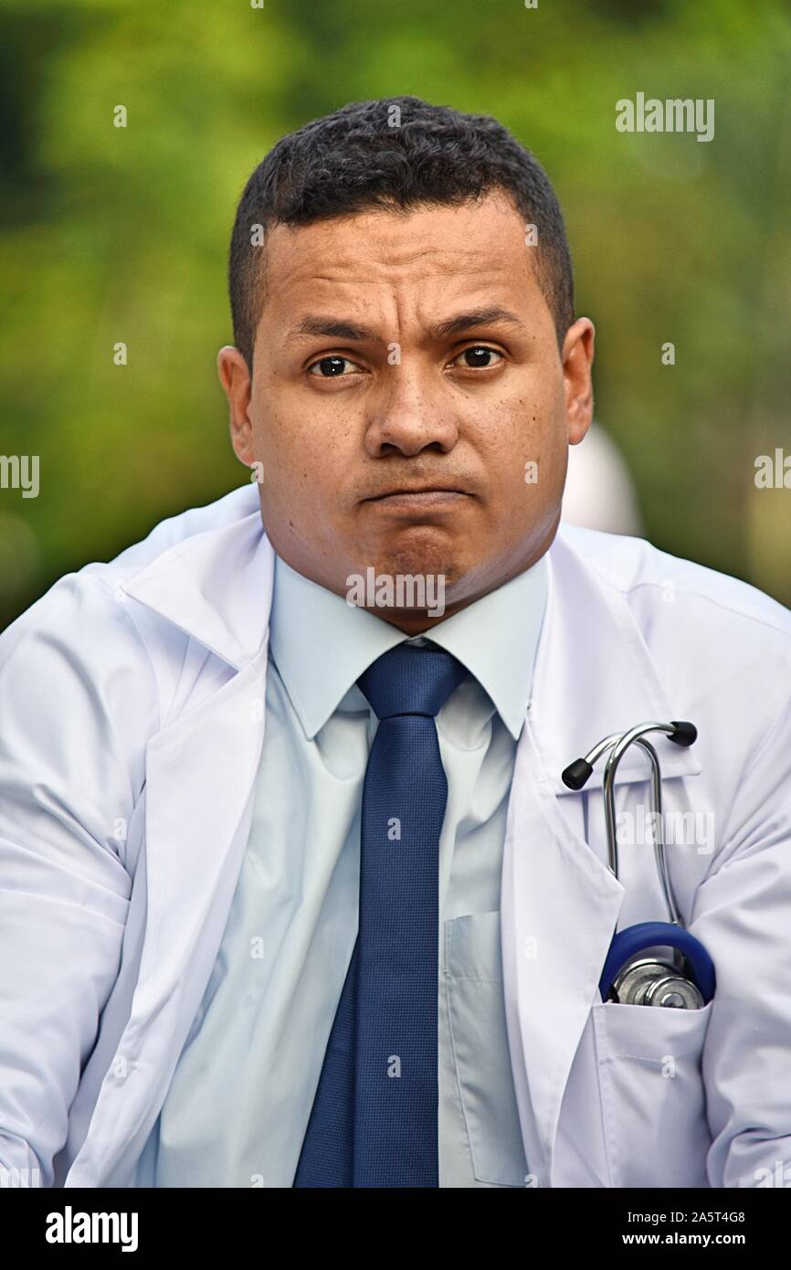 Confused Male Surgeon Stock Photo - Alamy