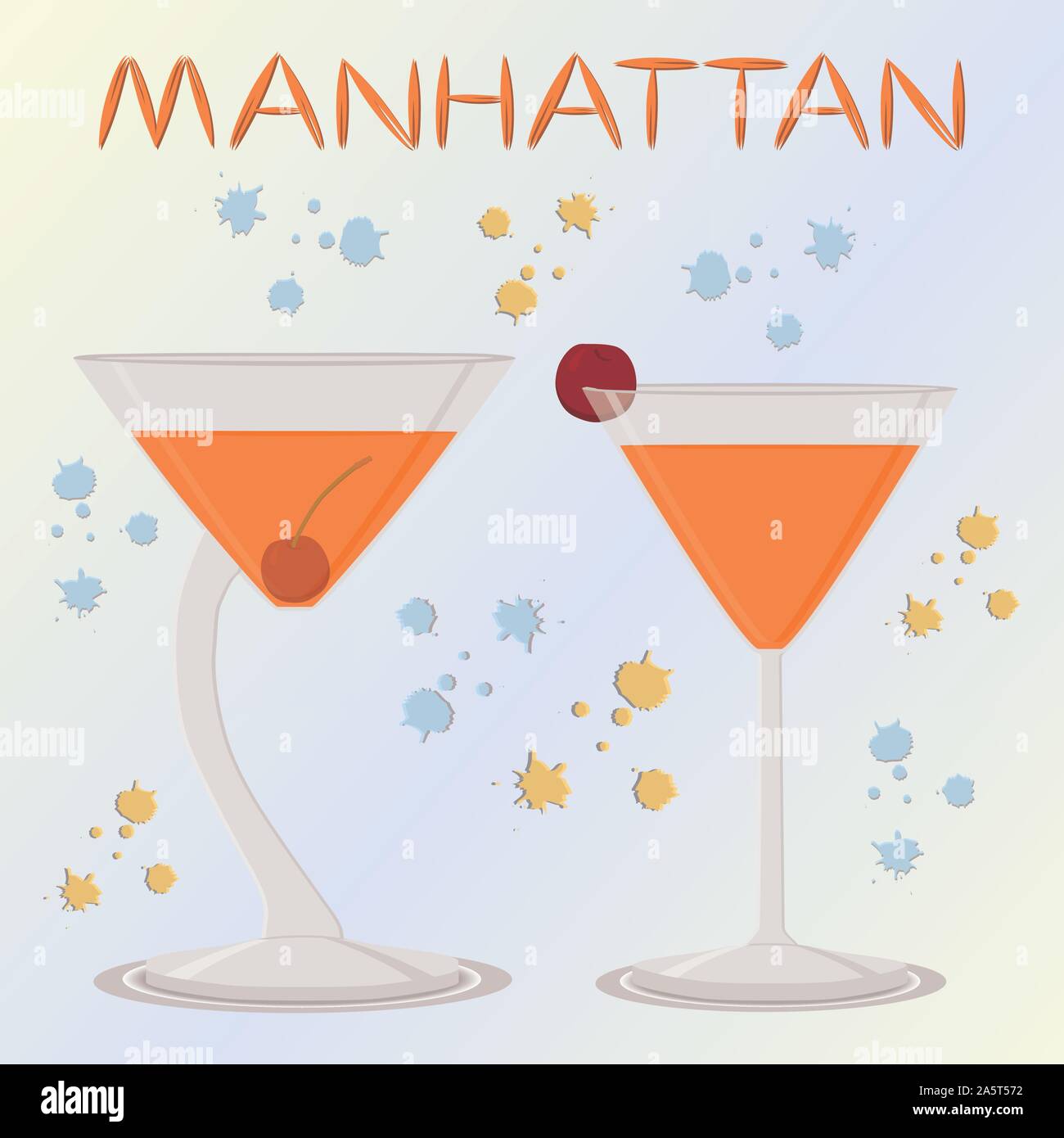 Orange cocktail cup Stock Vector Images - Alamy