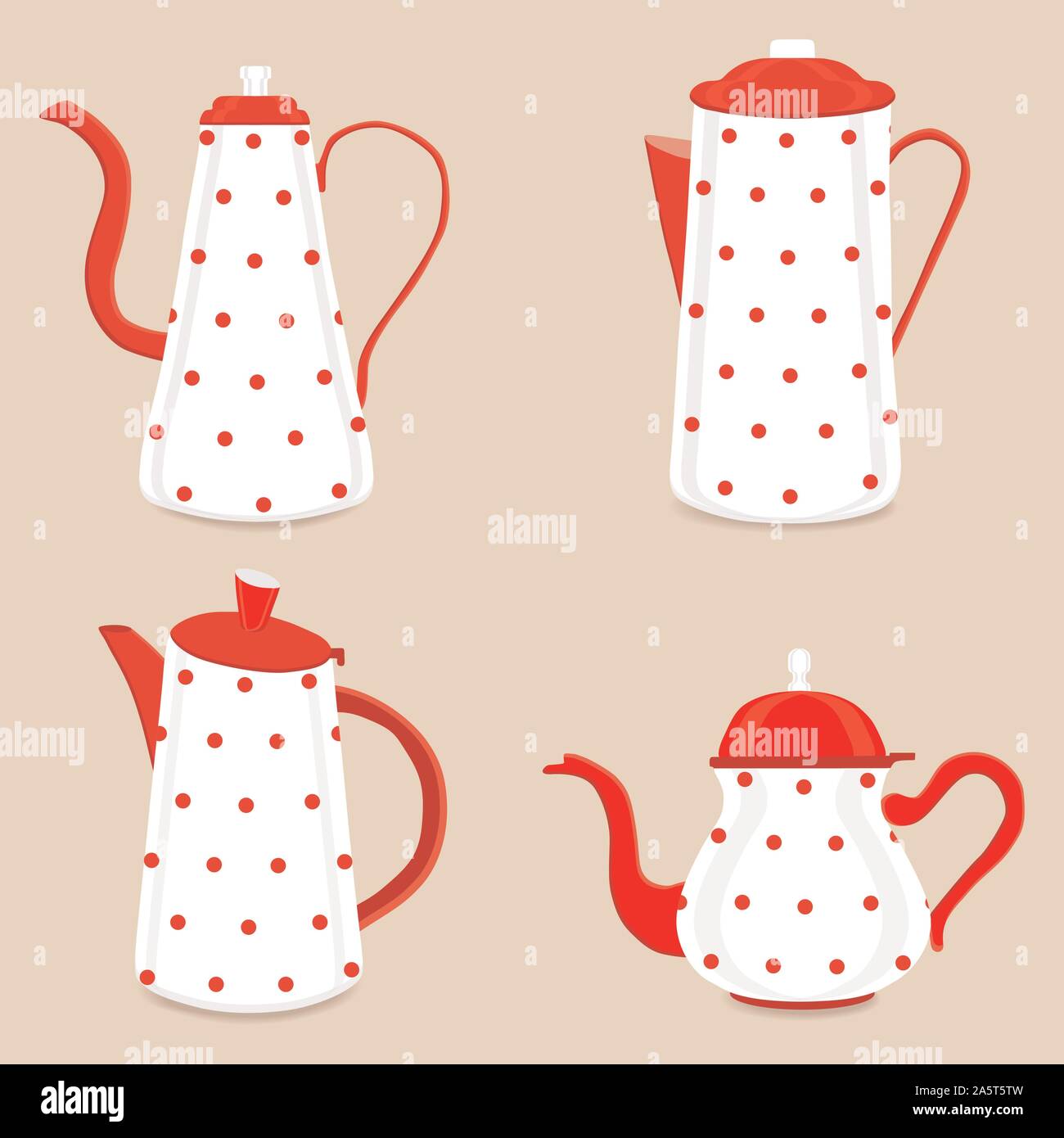 Abstract vector illustration logo for ceramic teapot, kettle on ...