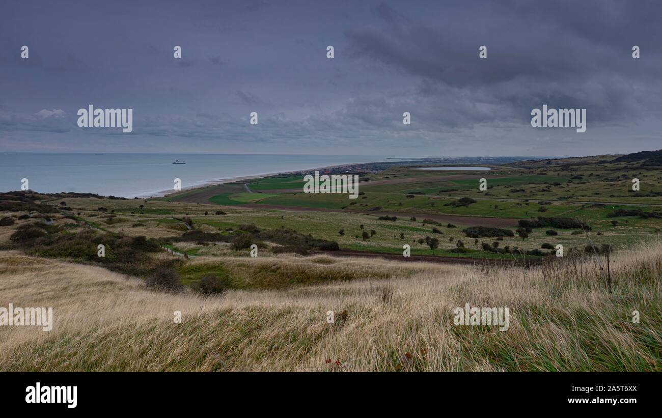 Cap Blanc-Nez, Beach and cliffs by Escalles France Stock Photo - Alamy