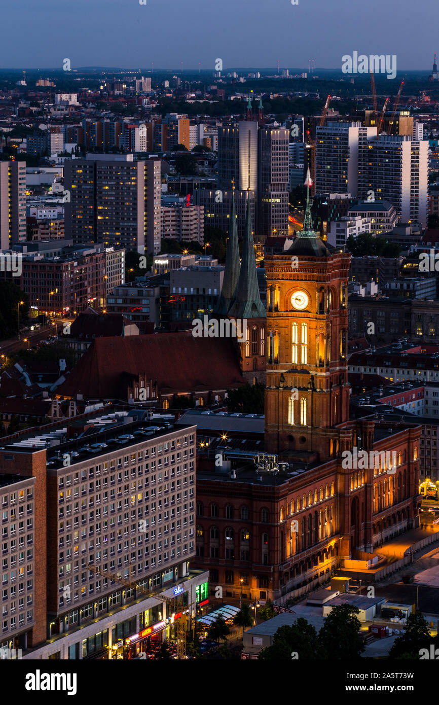 Red town hall in berlin hi-res stock photography and images - Alamy
