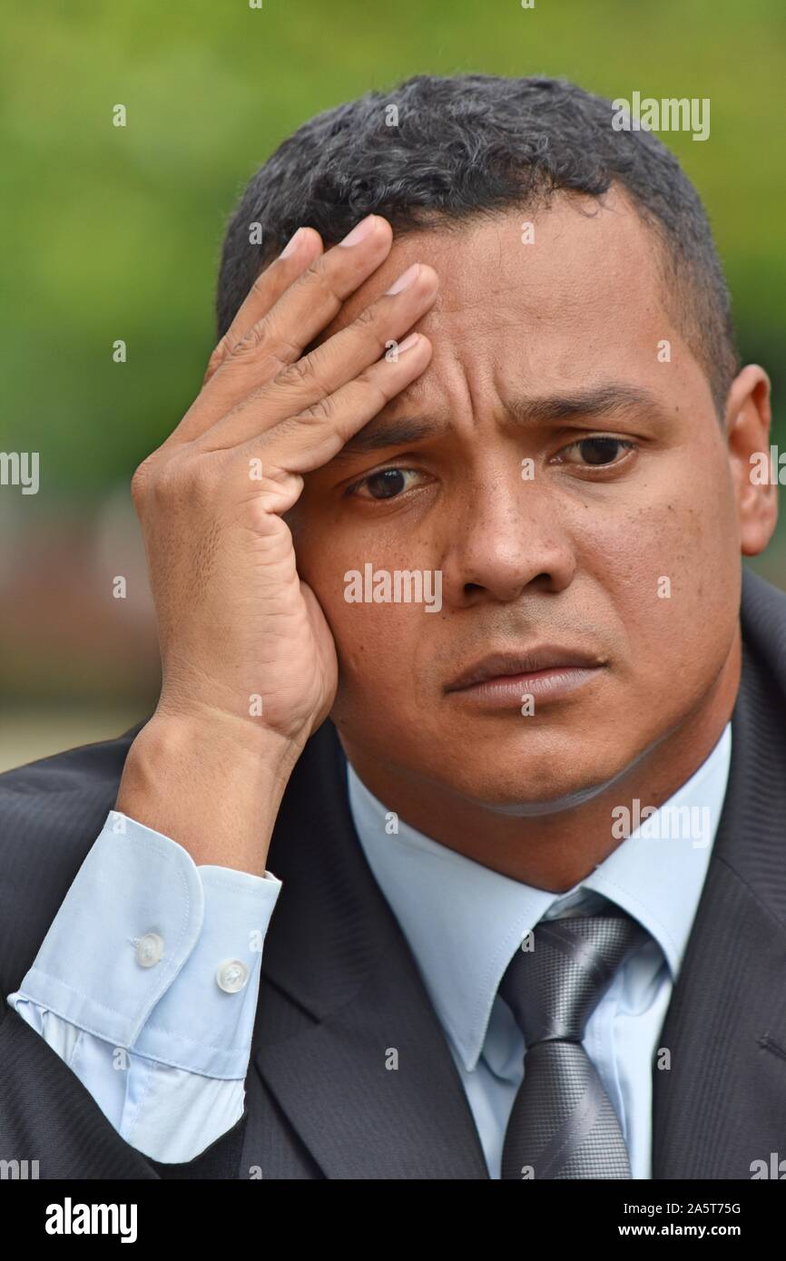 Thoughtful Young Person Stock Photo - Alamy