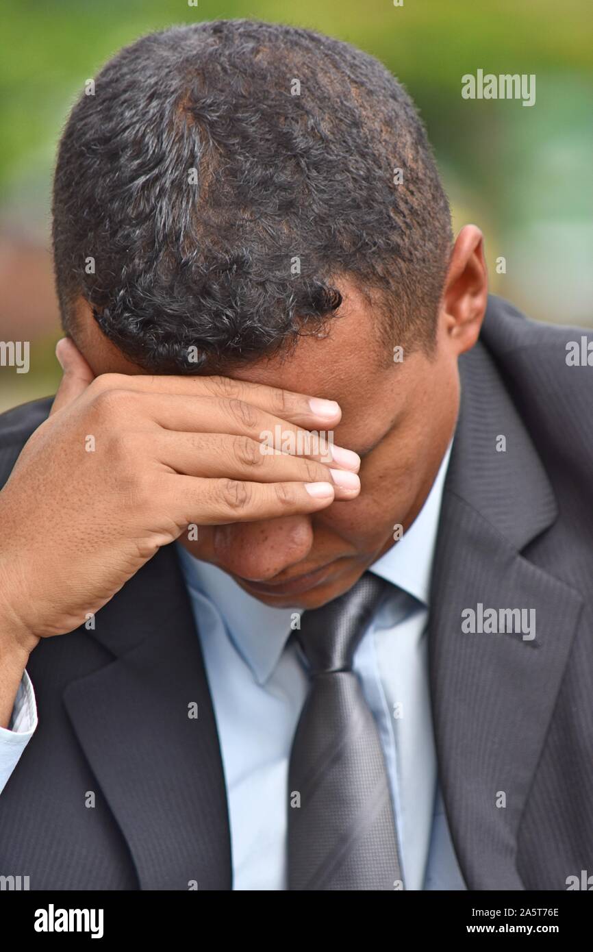 Business Executive And Depression Stock Photo - Alamy