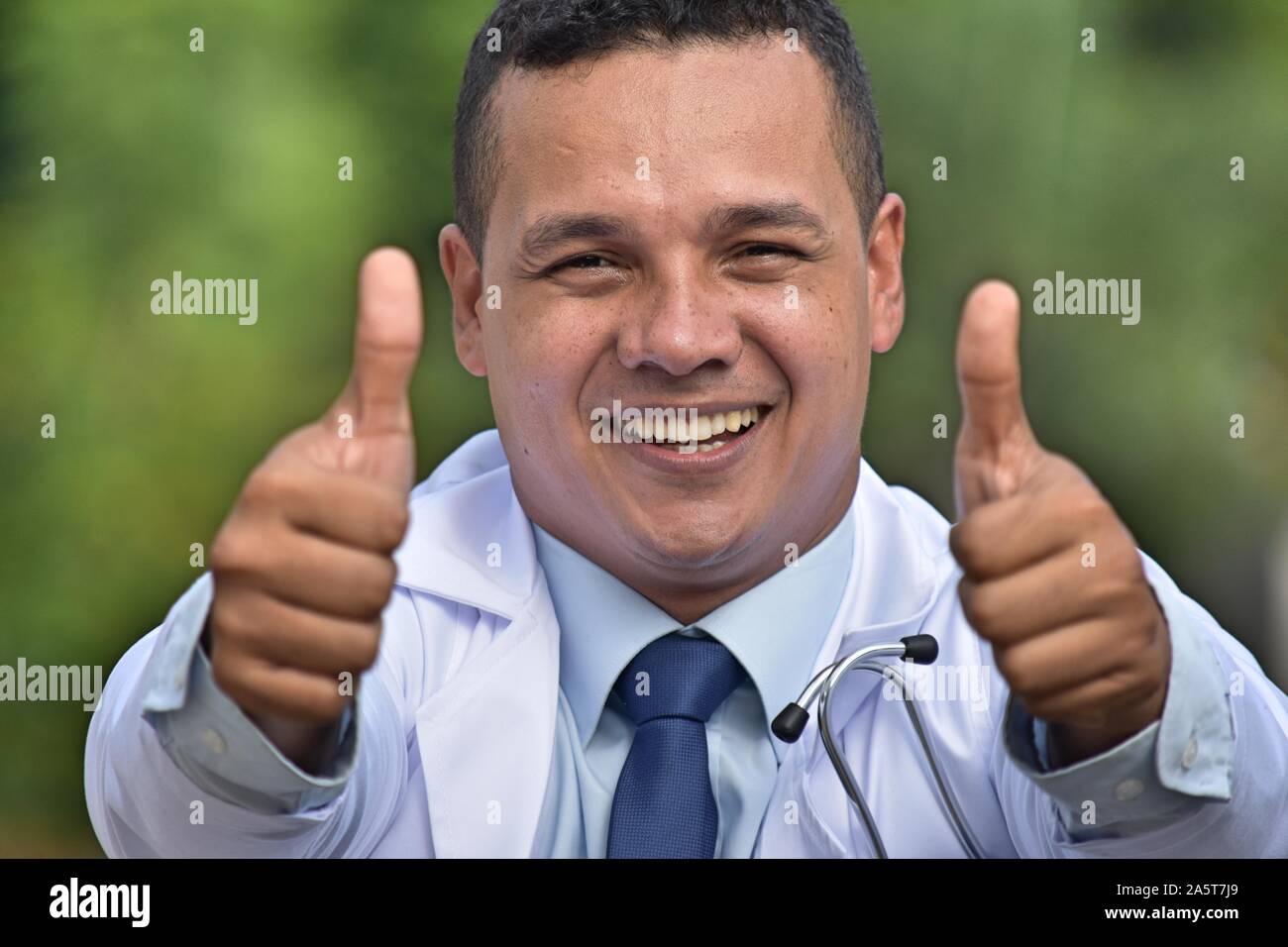 Successful Male Doctor Stock Photo - Alamy