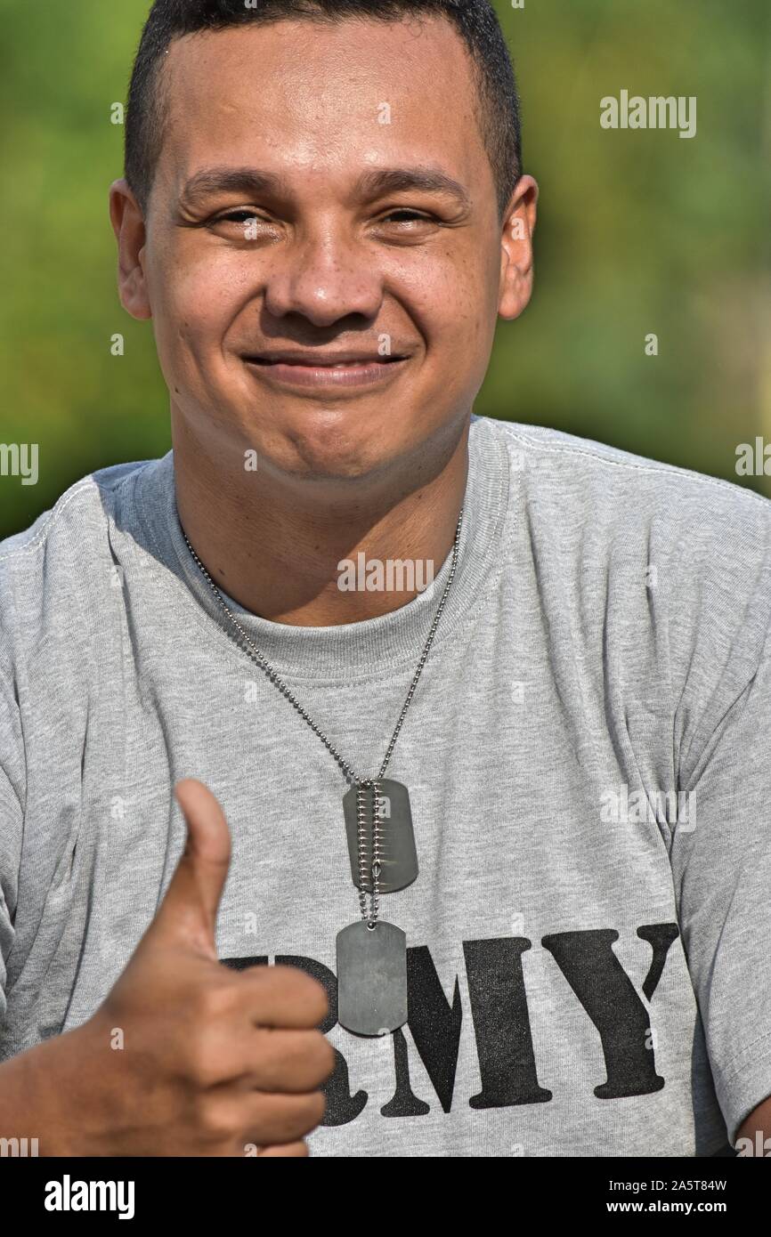 Successful Male Soldier Stock Photo - Alamy