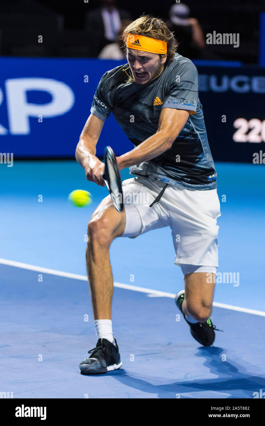 St. Jakobshalle, Basel, Switzerland. 22nd Oct, 2019. ATP World Tour ...