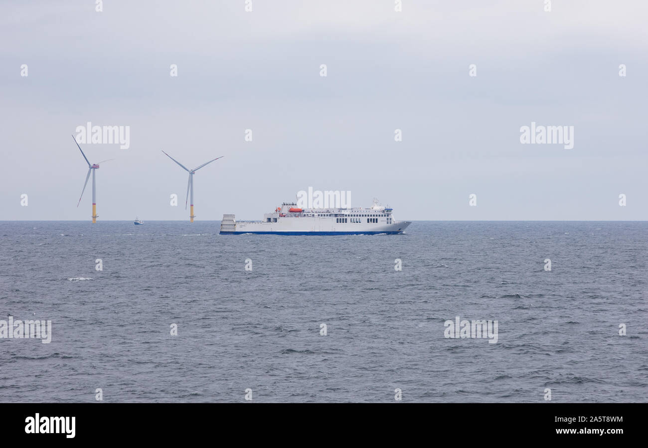 wind turbines in sea,baltic sea Stock Photo - Alamy