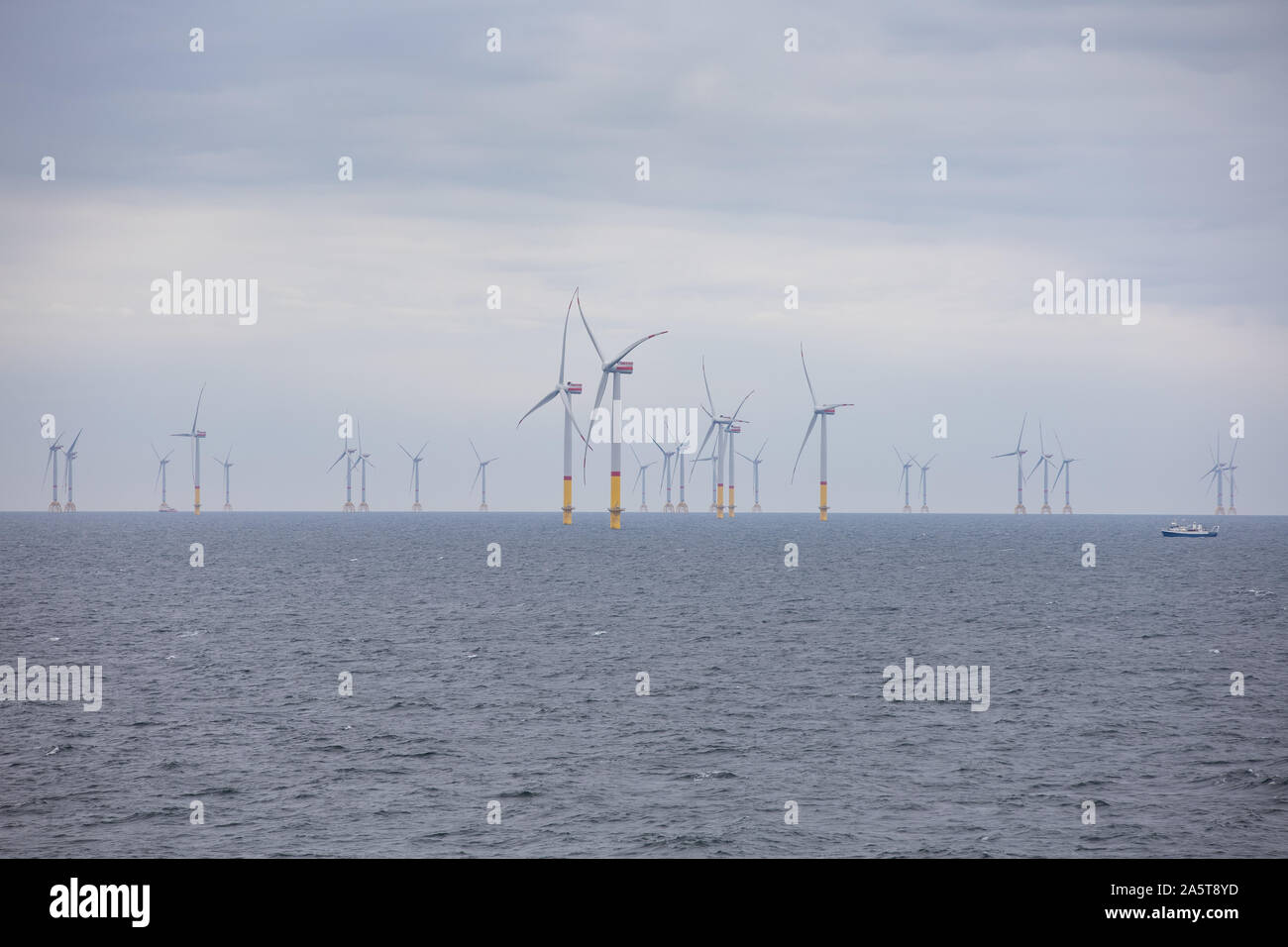 wind turbines in sea,baltic sea Stock Photo - Alamy