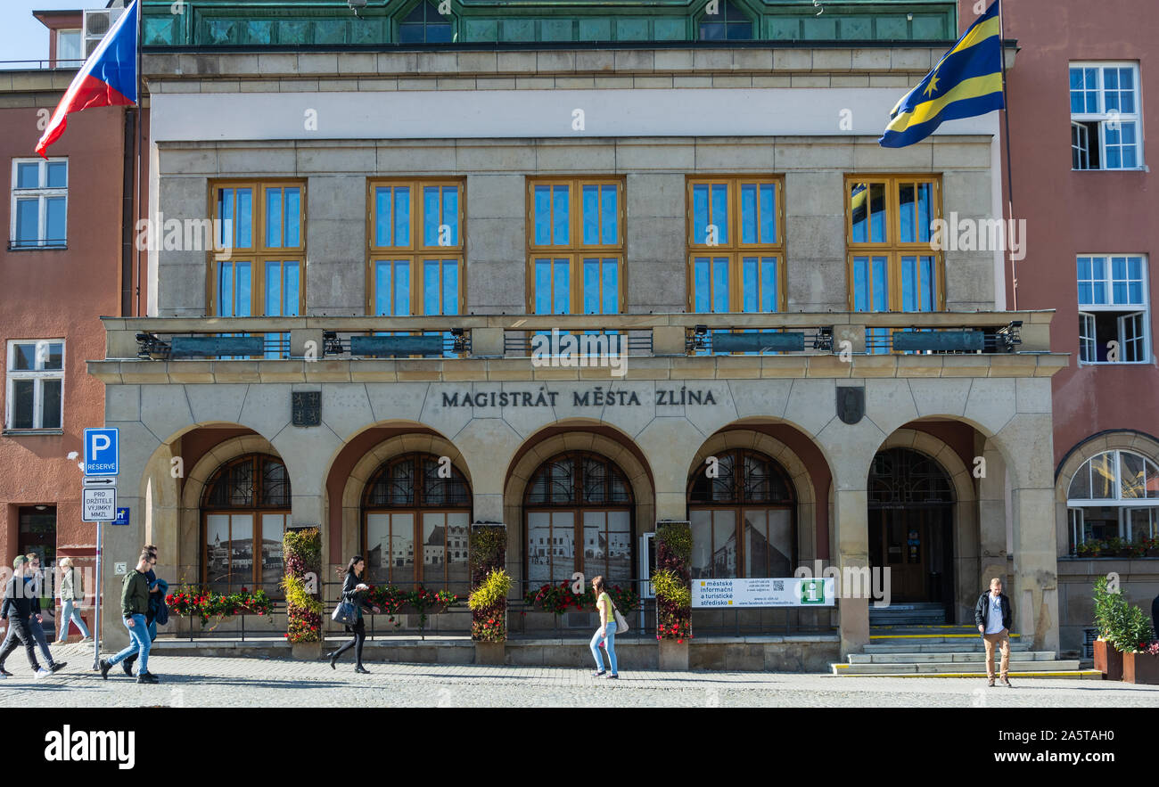Zlin City hall Stock Photo - Alamy