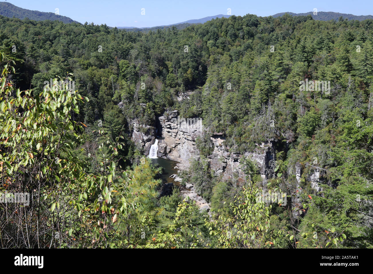 Linville Falls in the Blue Ridge Mountains North Carolina, United ...