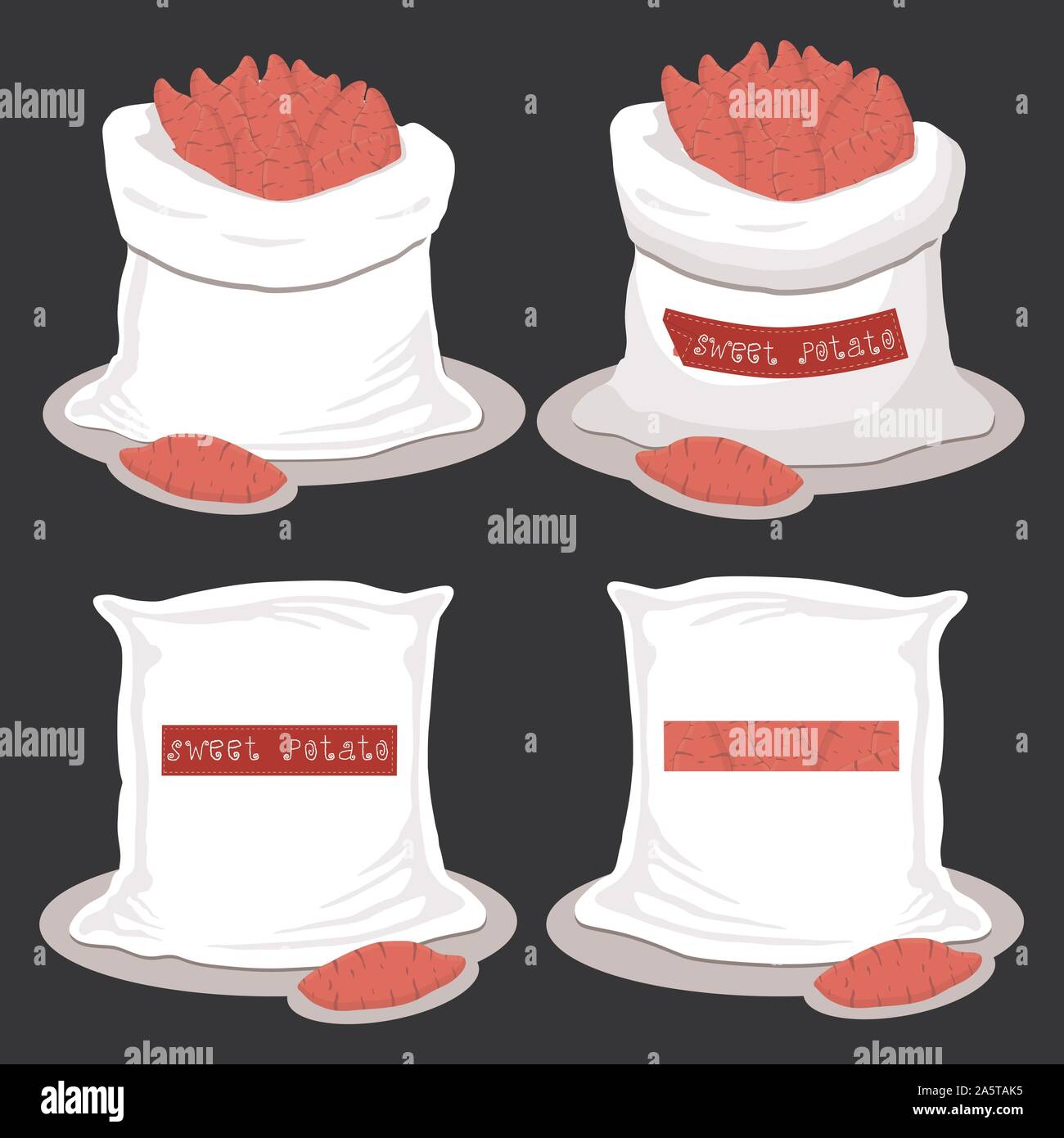 Potato sacks Stock Vector Images - Alamy