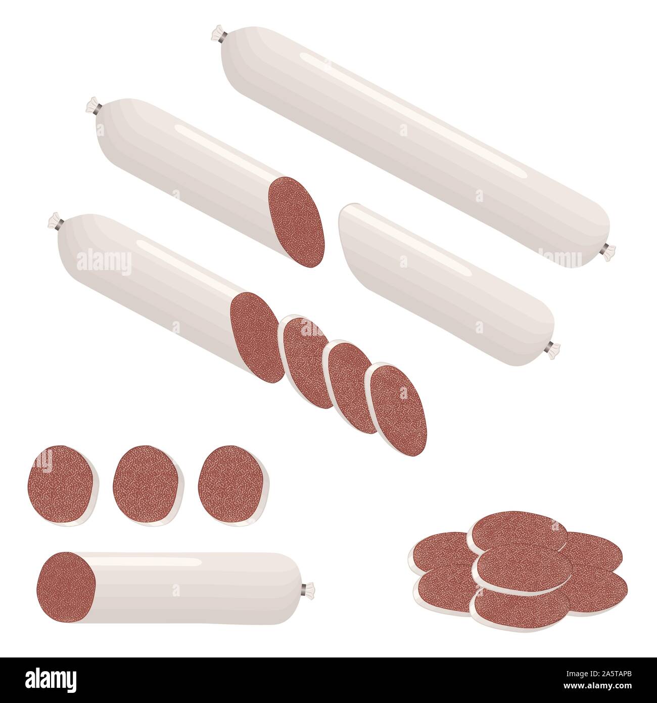 English salami Stock Vector Images - Alamy