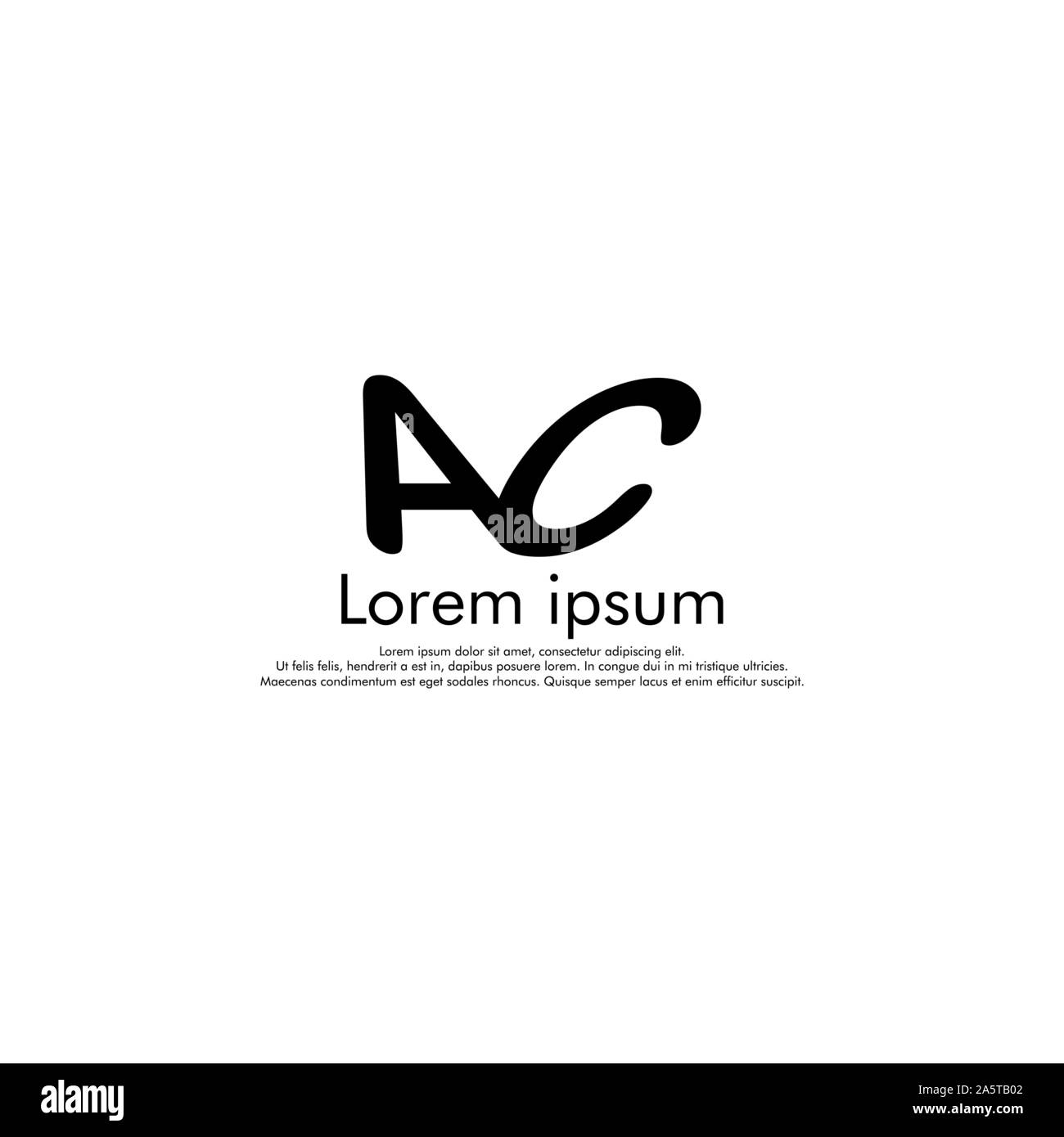 AC Vector initial abstract logo concept for your company Stock Vector ...