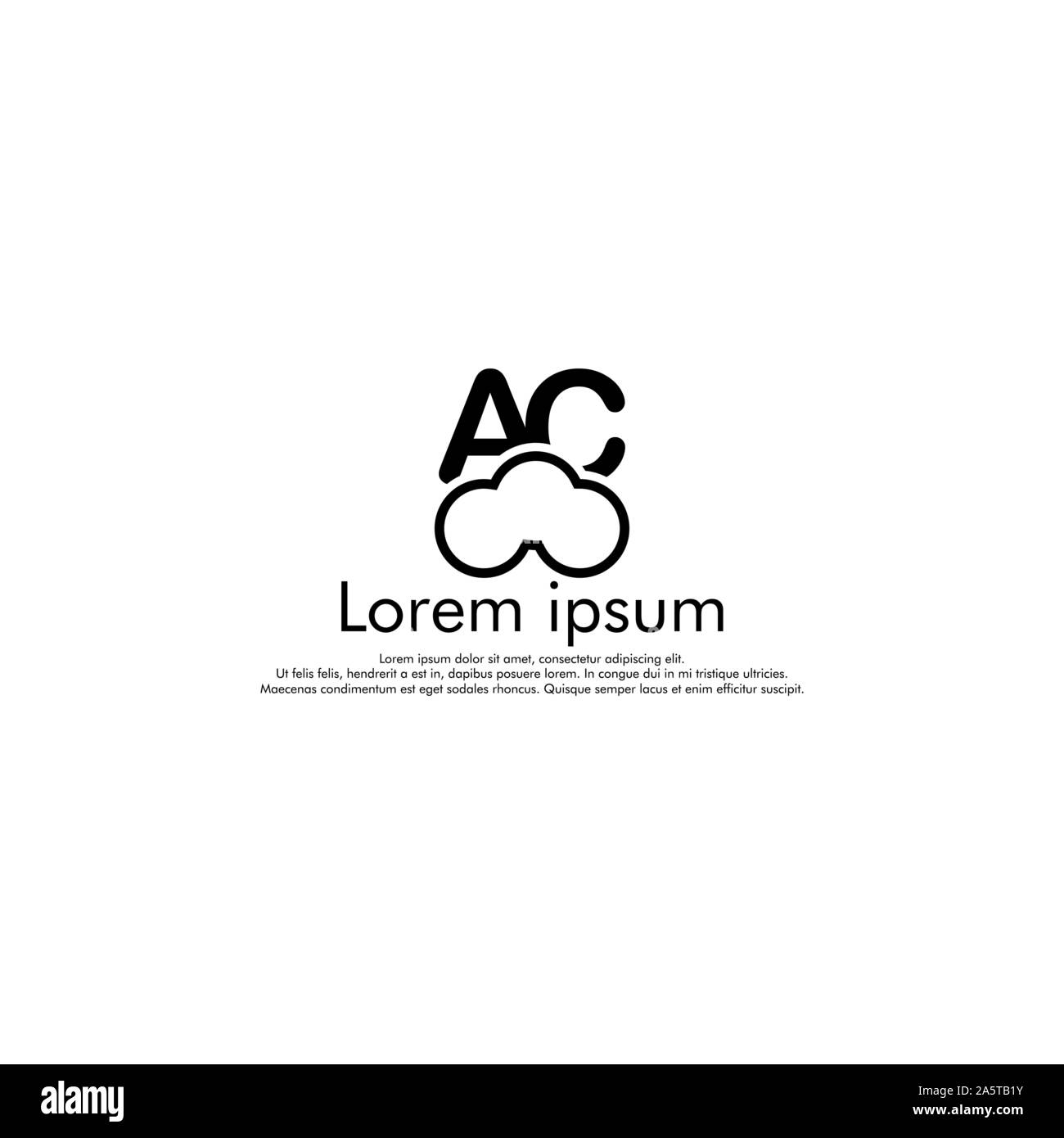 AC Vector initial abstract logo concept for your company Stock Vector ...
