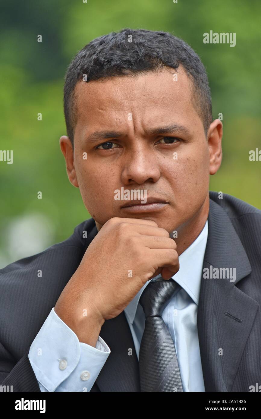 Thoughtful tie hi-res stock photography and images - Alamy