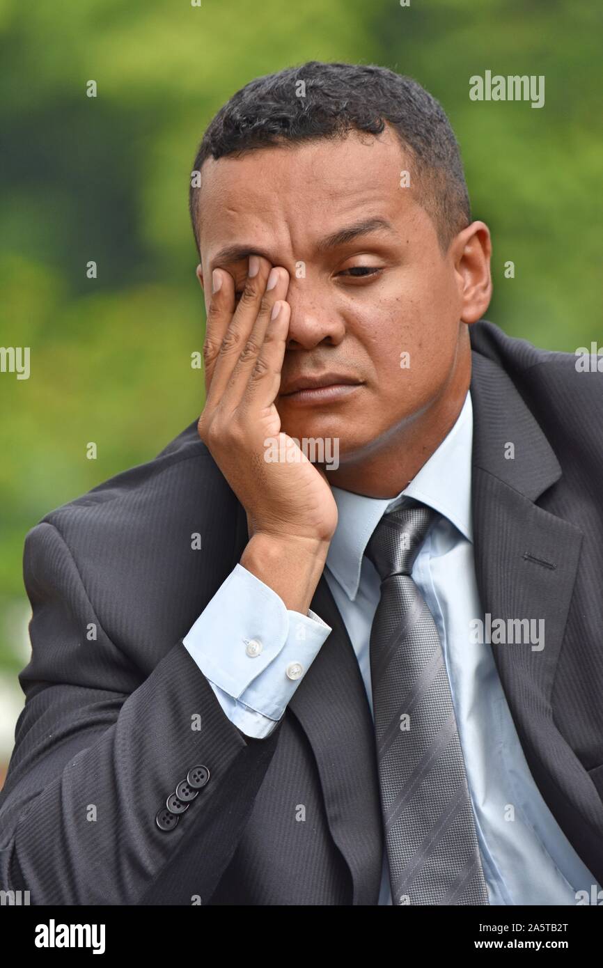 Sleepy Business Executive Stock Photo - Alamy