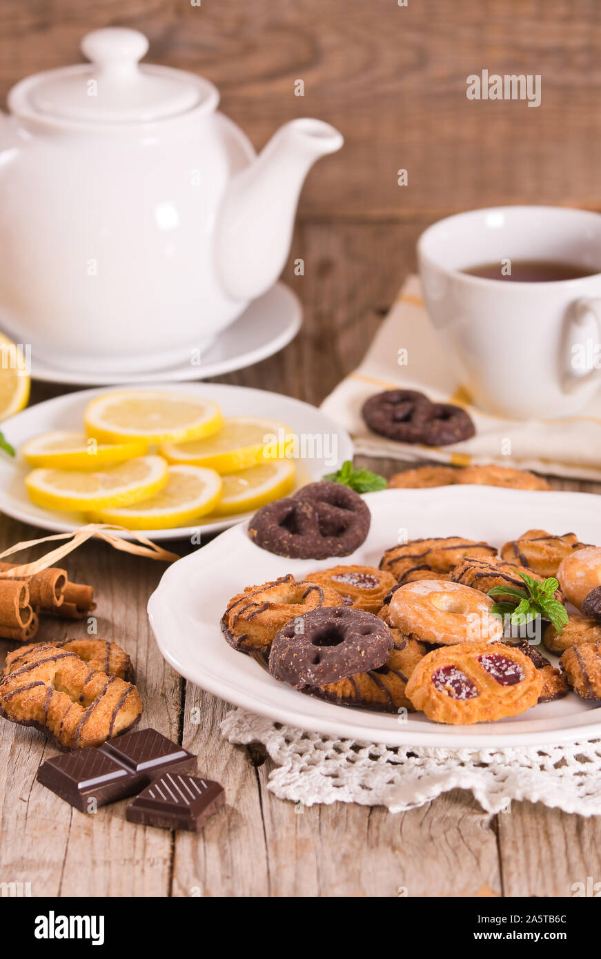 Shortcrust pastry biscuits Stock Photo - Alamy