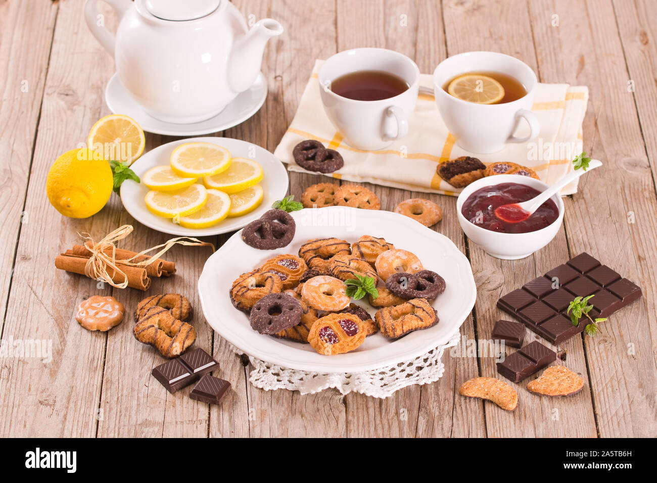 Shortcrust pastry biscuits Stock Photo - Alamy