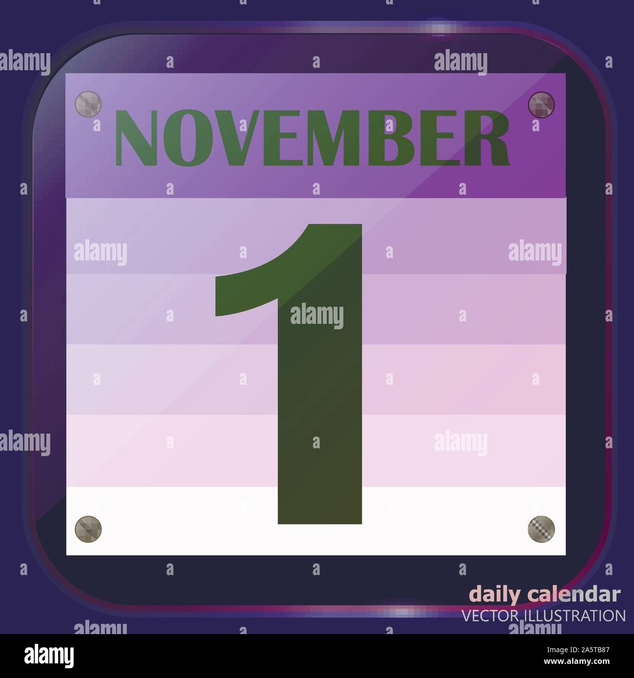 November 1 icon. For planning important day. Banner for holidays and ...