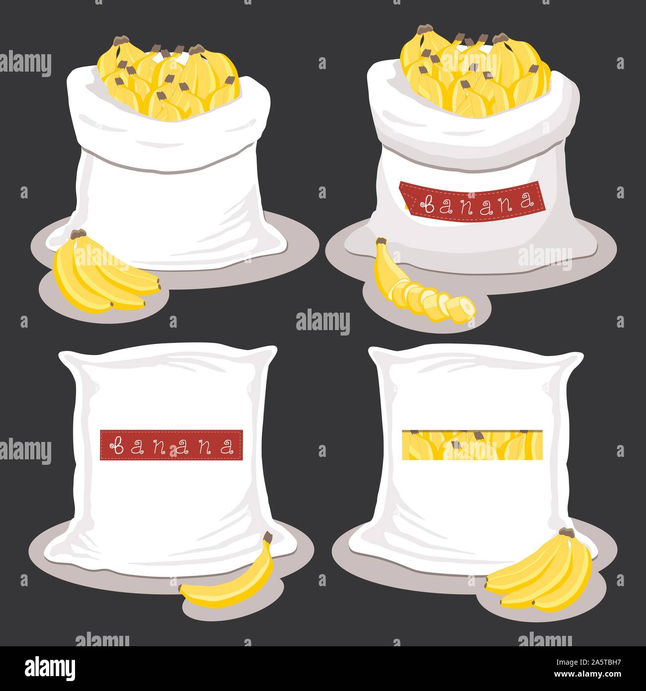 The banana warehouse Stock Vector Images - Alamy