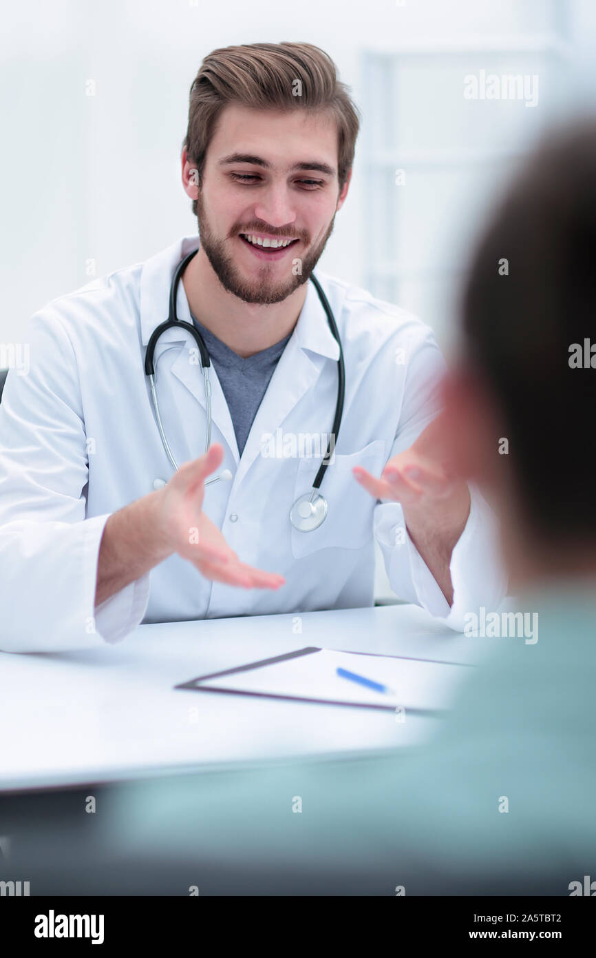 closeup.the doctor advising his patient Stock Photo - Alamy