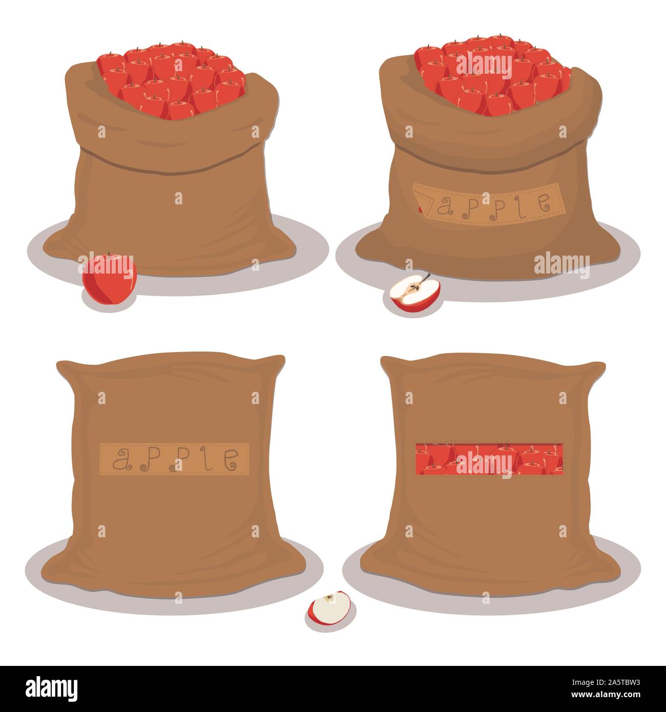 Food sacks Stock Vector Images - Alamy