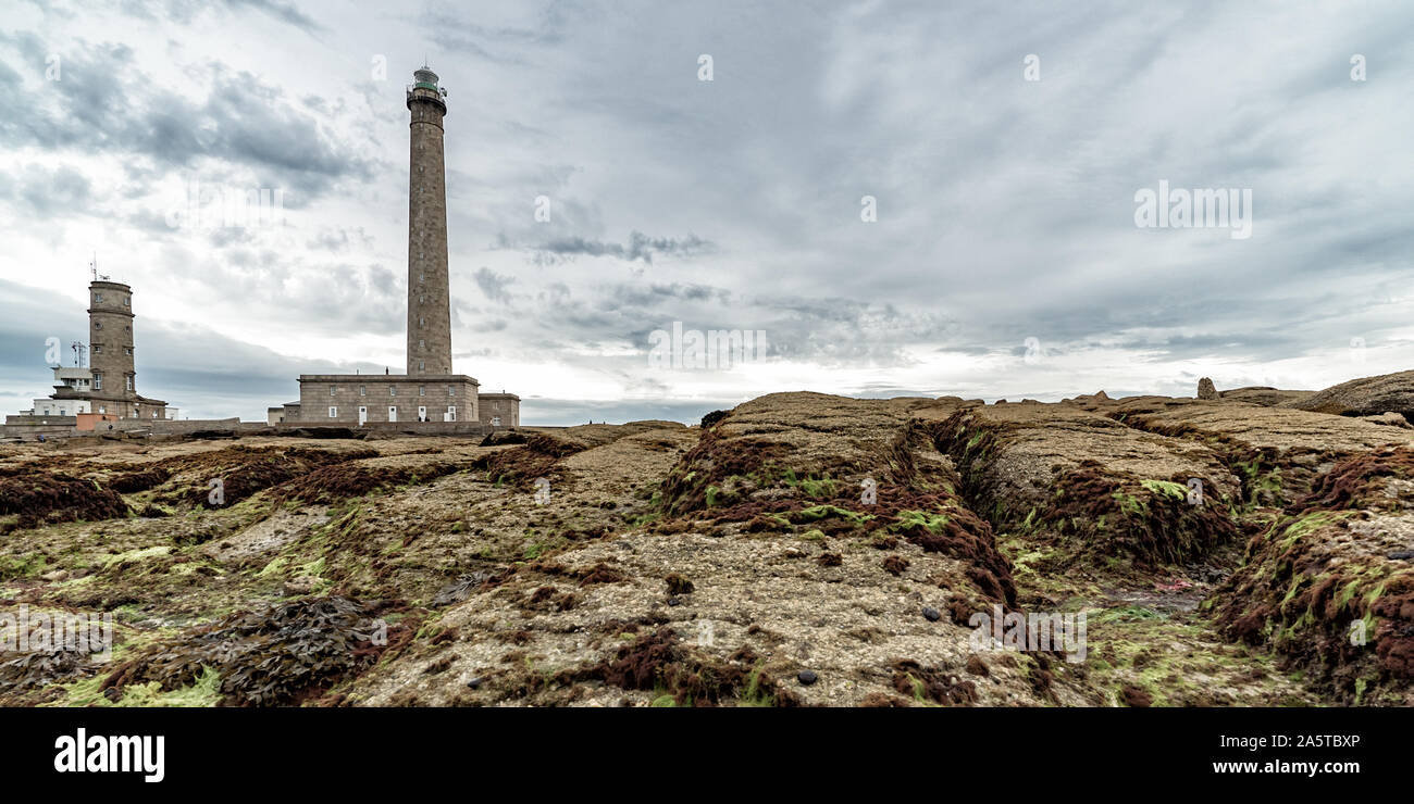 Barfleur, Manche / France - 16 August 2019: panorama view of the ...