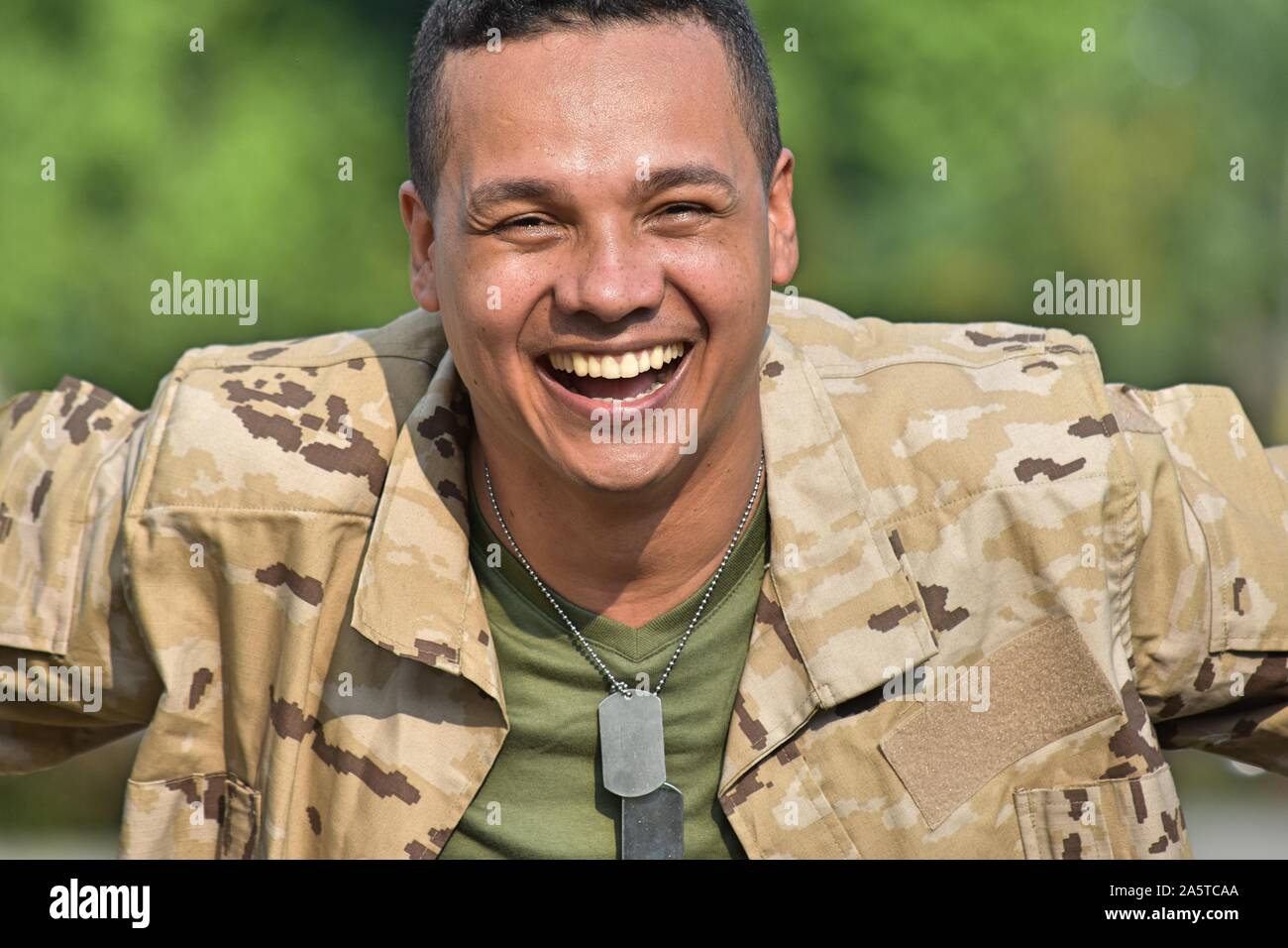 Successful Veteran Soldier Stock Photo - Alamy