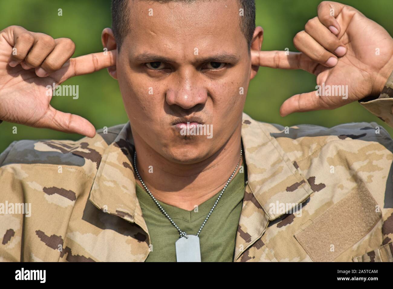 Veteran Soldier And Silence Stock Photo - Alamy