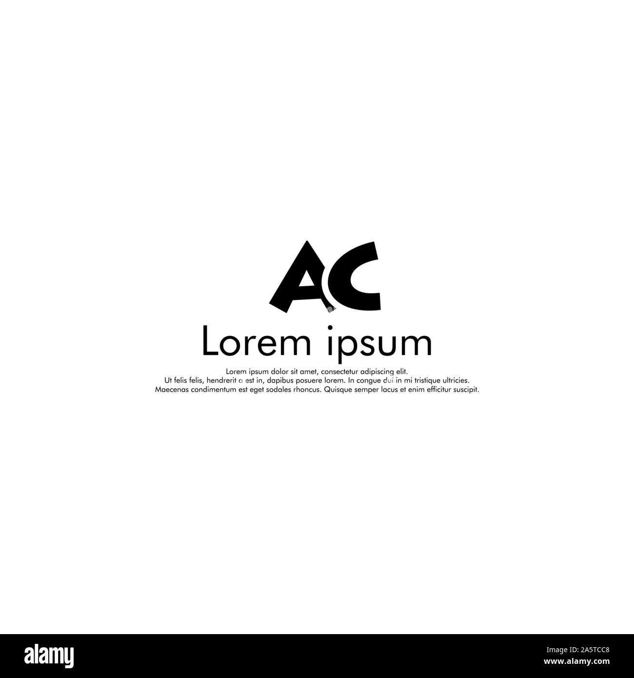 AC Vector initial abstract logo concept for your company Stock Vector ...