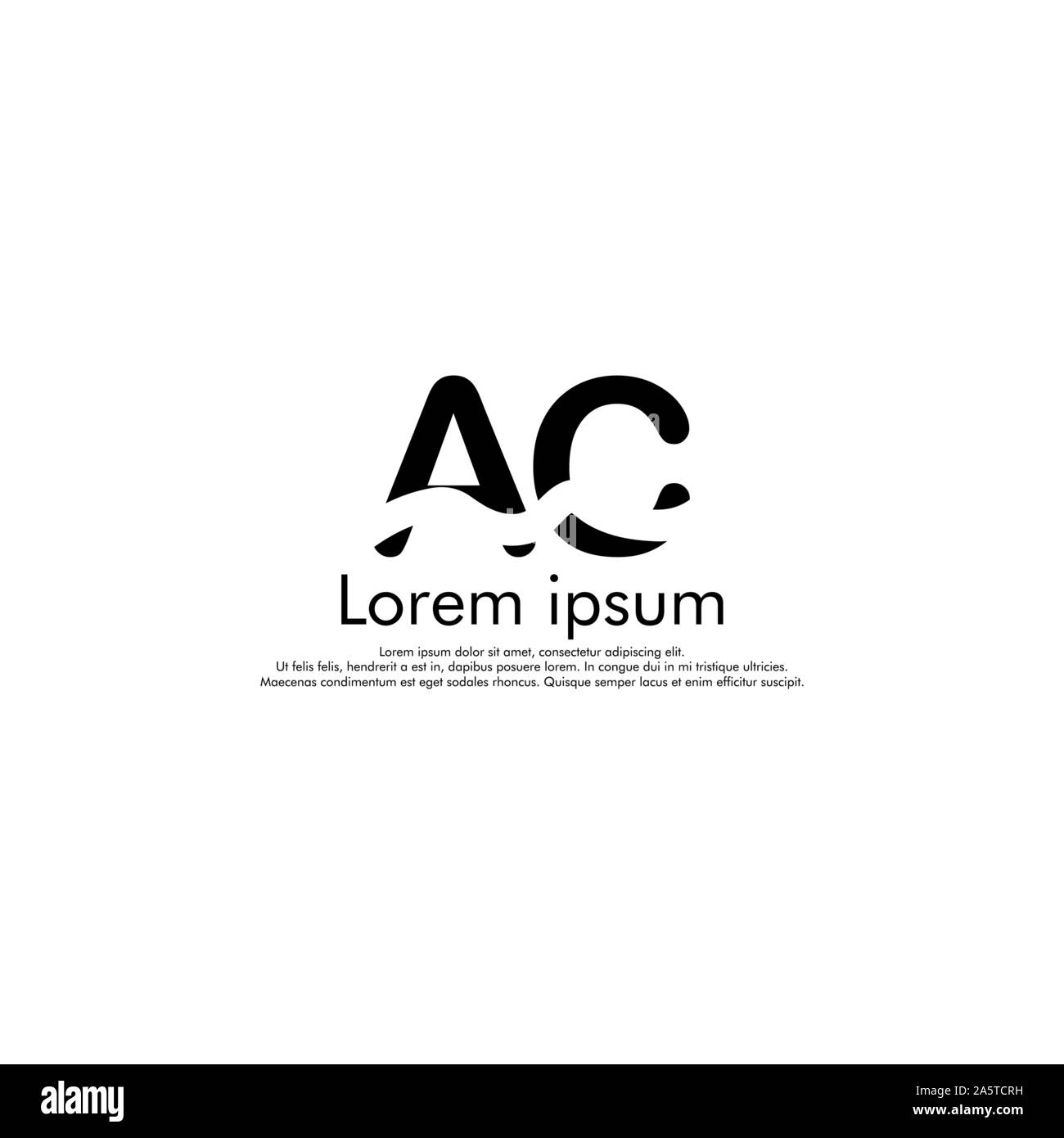 AC Vector initial abstract logo concept for your company Stock Vector ...