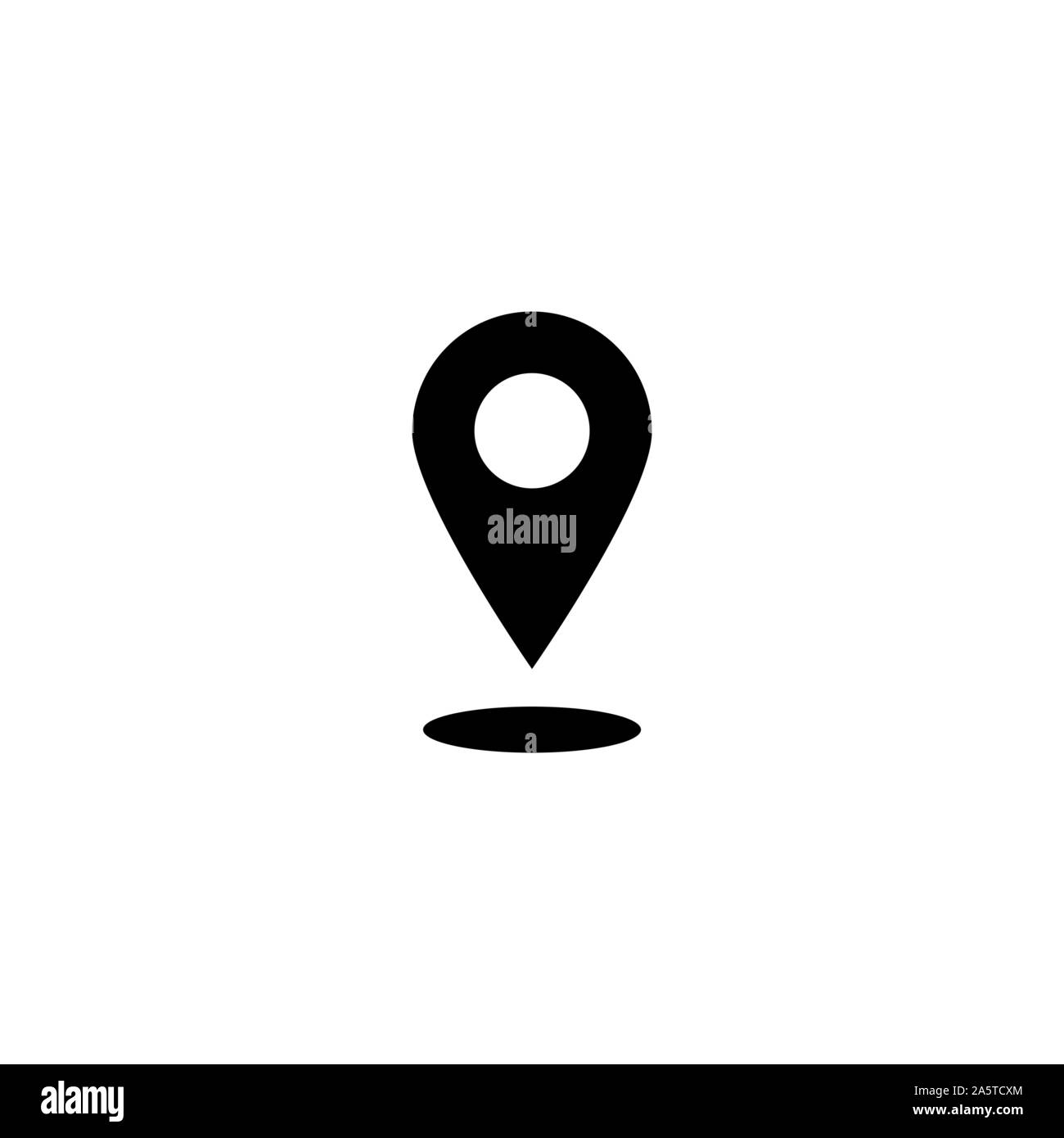 Map Pointer, Pin Marker, Position Mark. Flat Vector Icon illustration ...