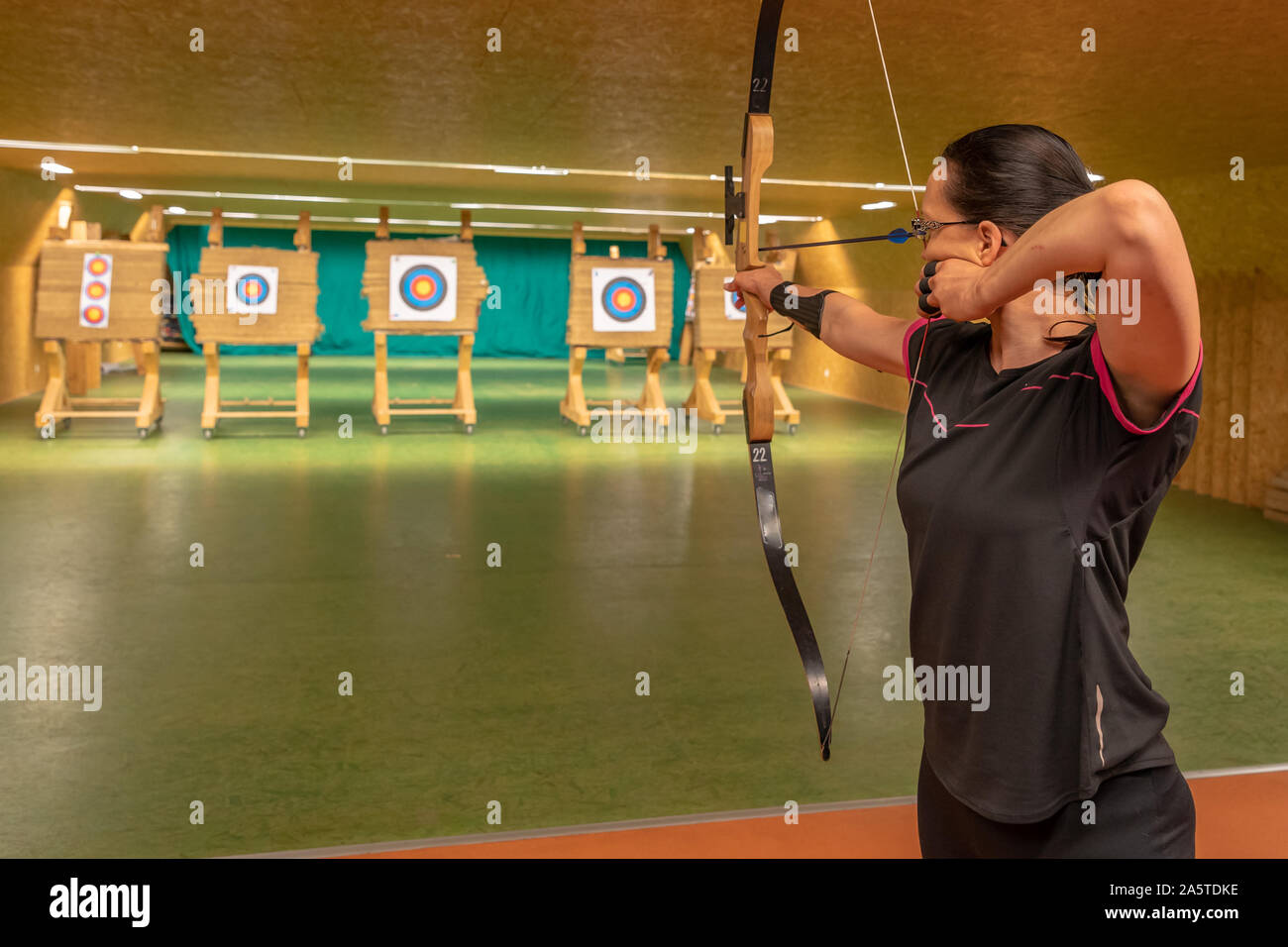 archery in the sports hall and in nature. Competition for the best shot ...
