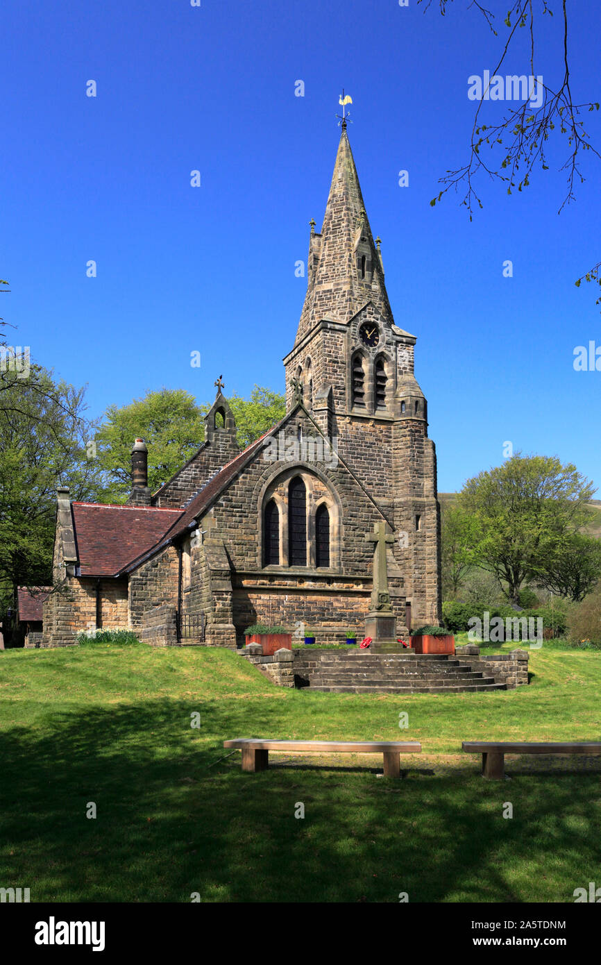 The Church of the Holy and Undivided Trinity, Edale village, Derbyshire ...