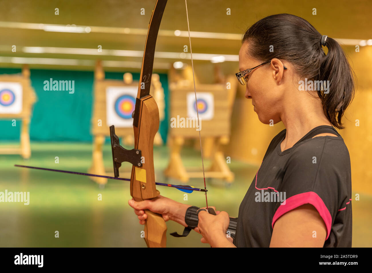 archery in the sports hall and in nature. Competition for the best shot ...