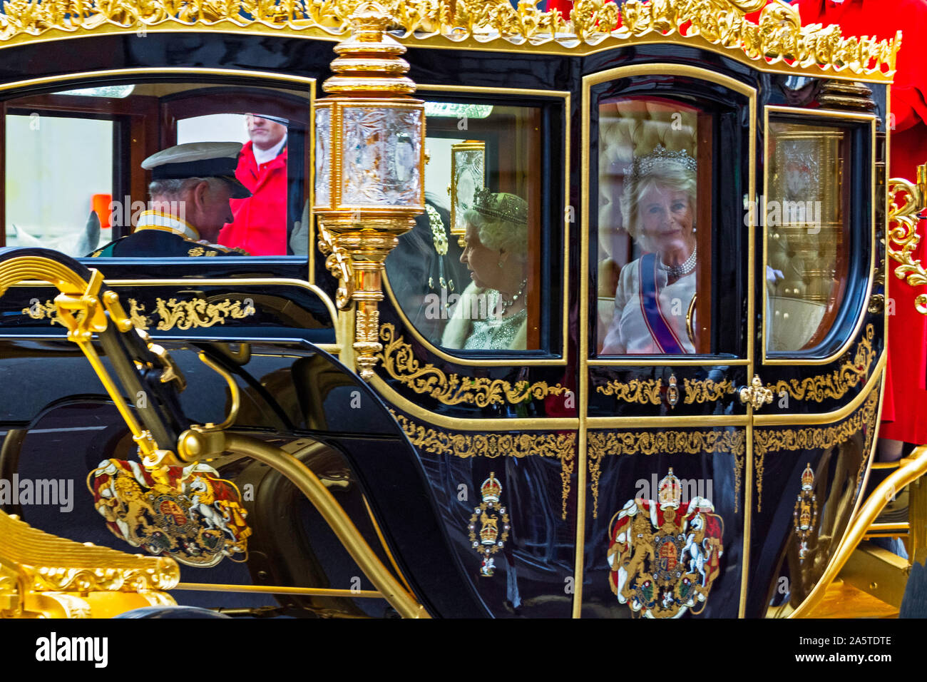 State Carriage at State Opening of Parliament October 2019 Stock Photo ...