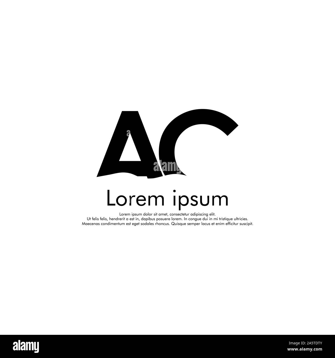 AC Vector initial abstract logo concept for your company Stock Vector ...