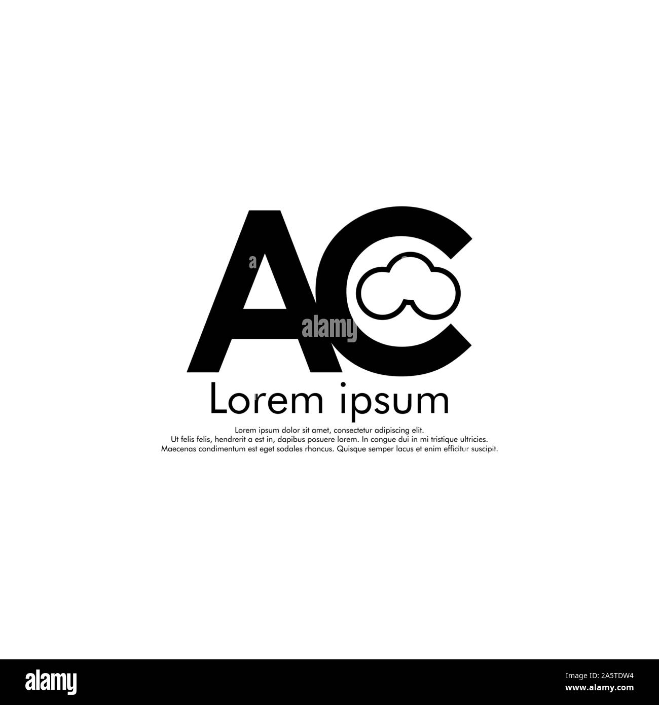 AC Vector initial abstract logo concept for your company Stock Vector ...