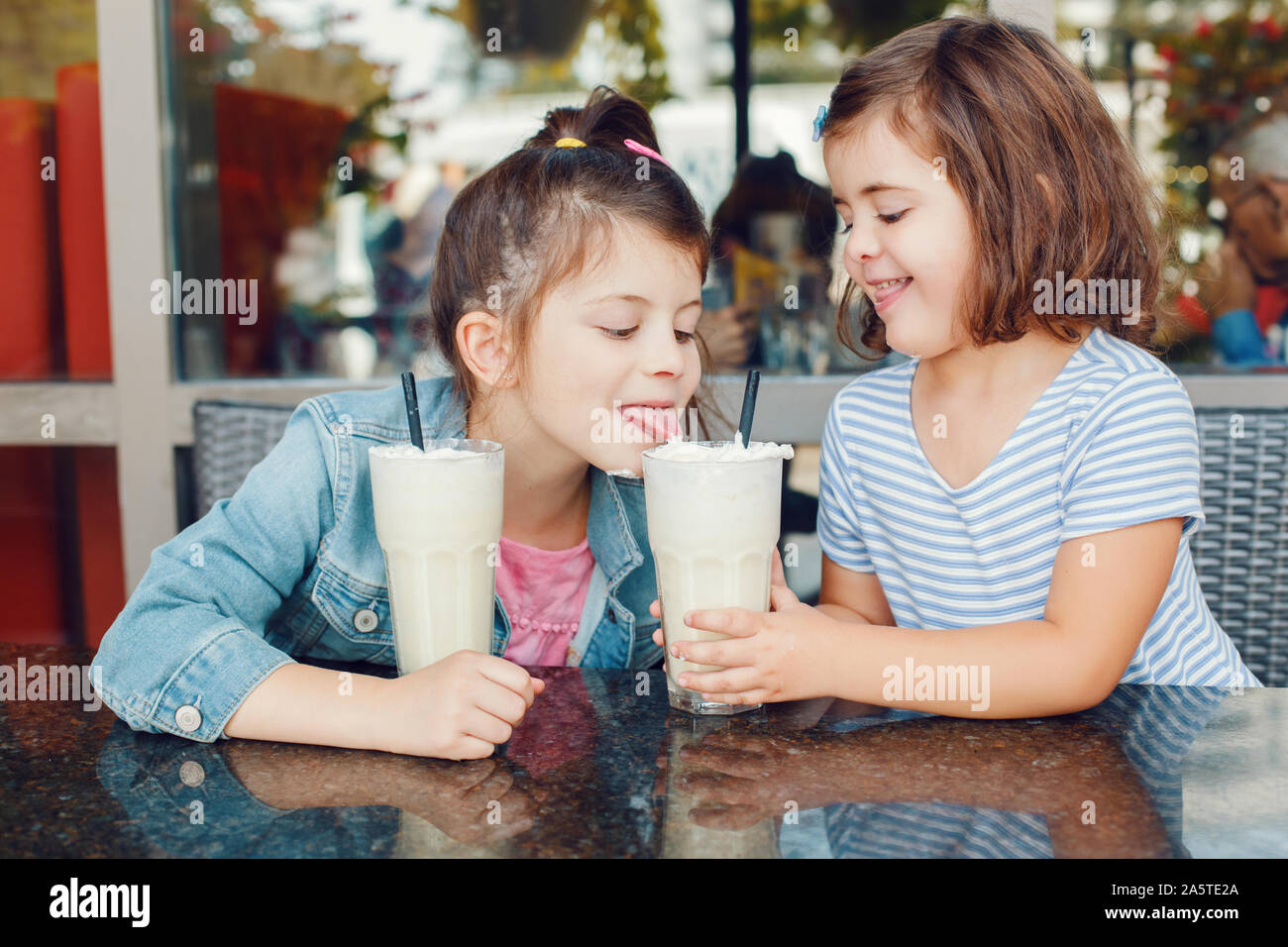 Family breakfast milk shake hi-res stock photography and images - Alamy