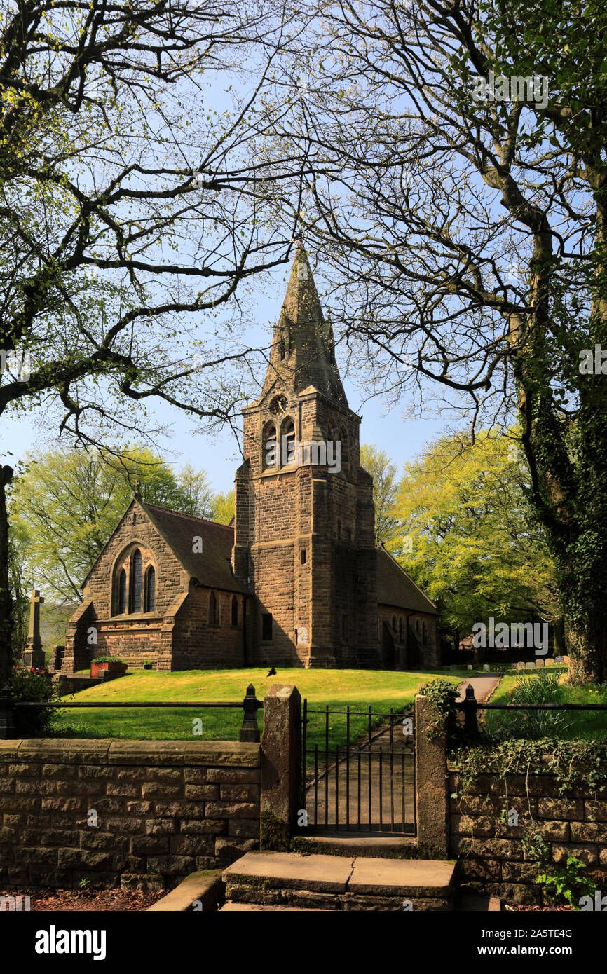 The Church of the Holy and Undivided Trinity, Edale village, Derbyshire ...