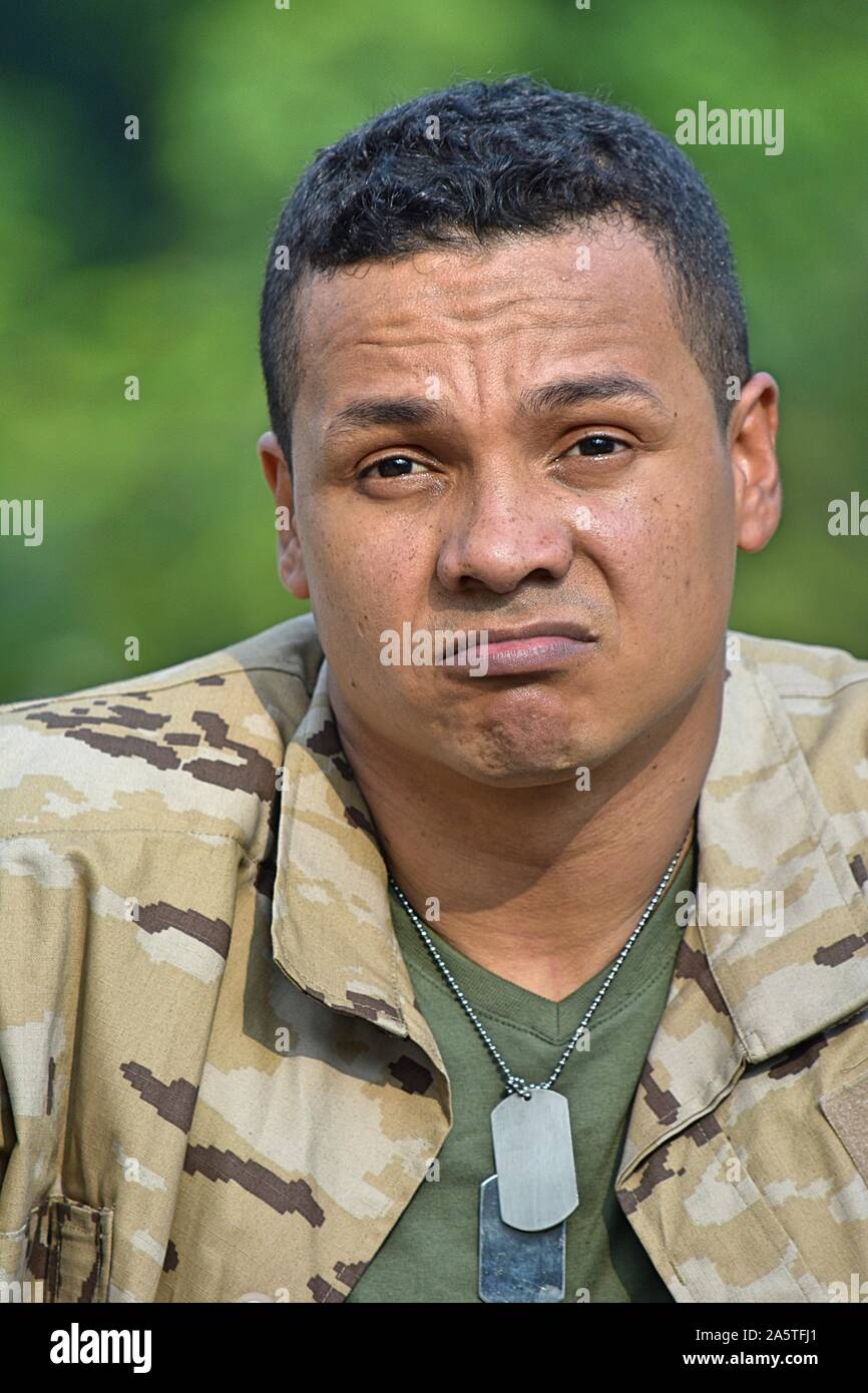 Confused Military Person Stock Photo - Alamy