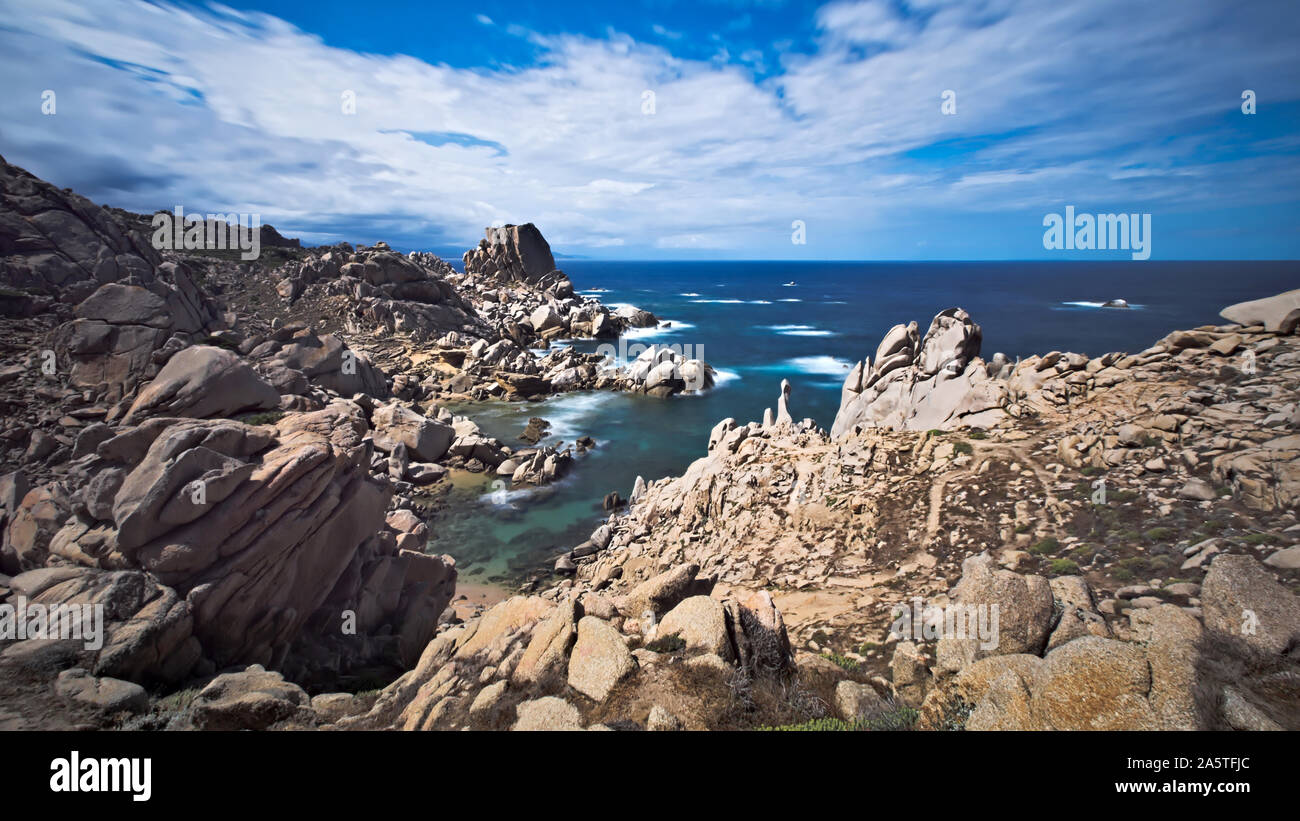 Stretch of rocky coast of north-western Sardinia Stock Photo - Alamy