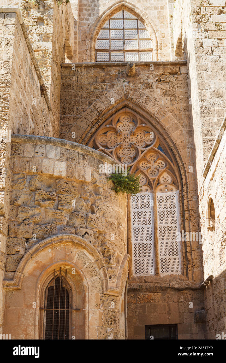 Lala Mustafa Pasa Mosque, North Cyprus, former cathedral Stock Photo ...