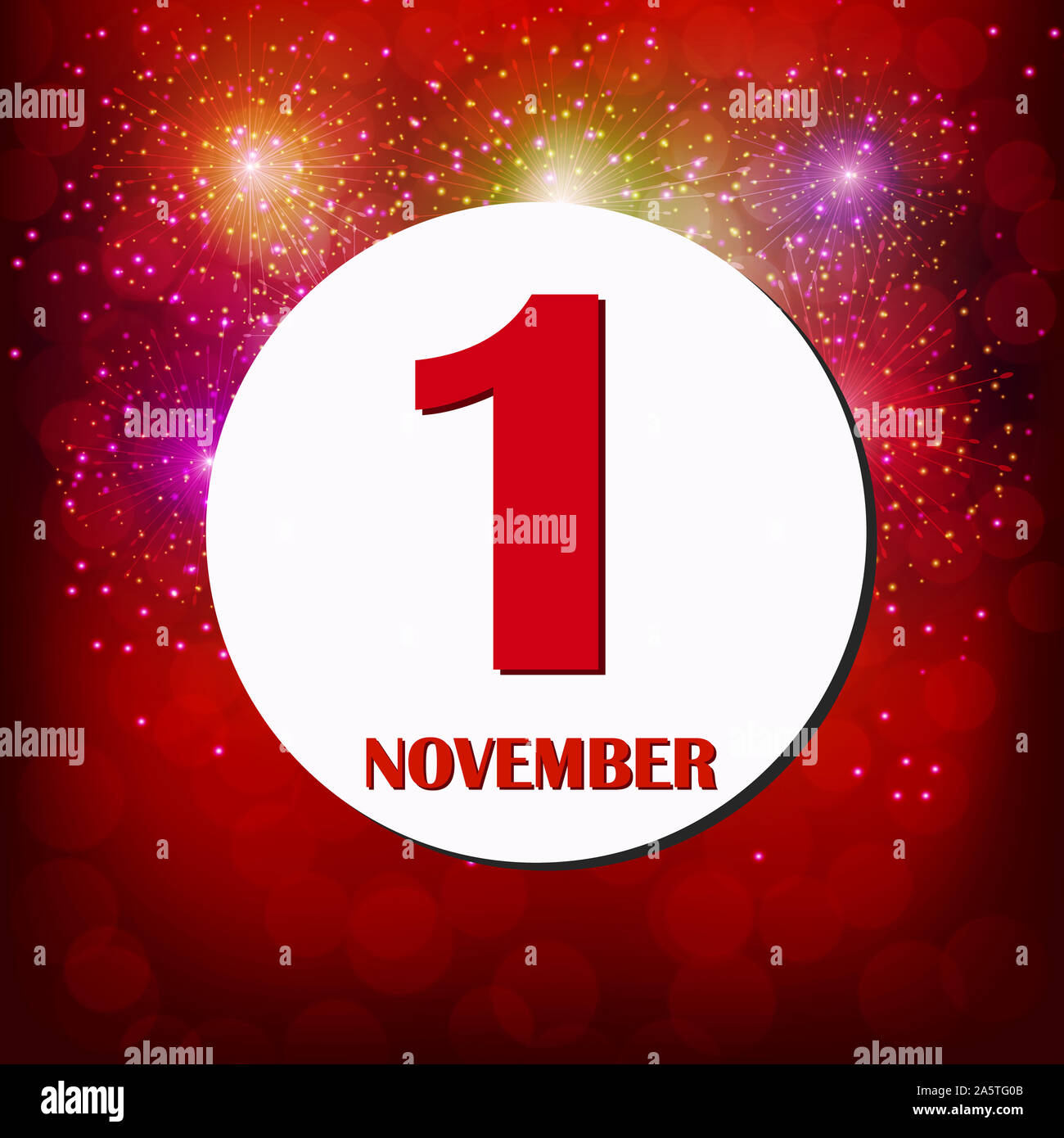 November 1 icon. For planning important day. Banner for holidays and ...